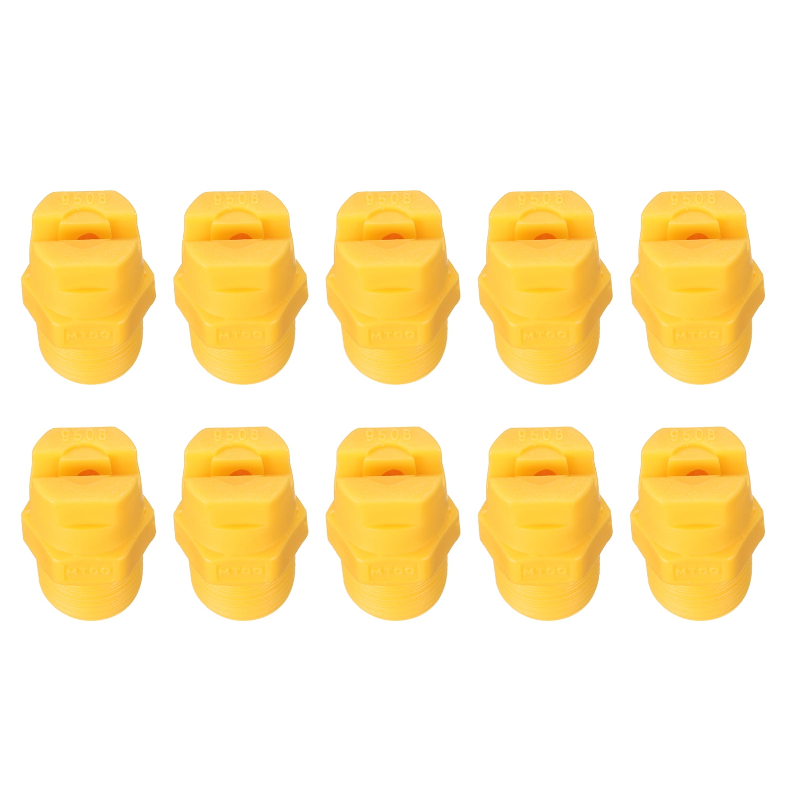 Uxcell 10 Pack Flat Fan Spray Tip, 95 Degree 1.8mm Orifice Diameter 1/4 ...