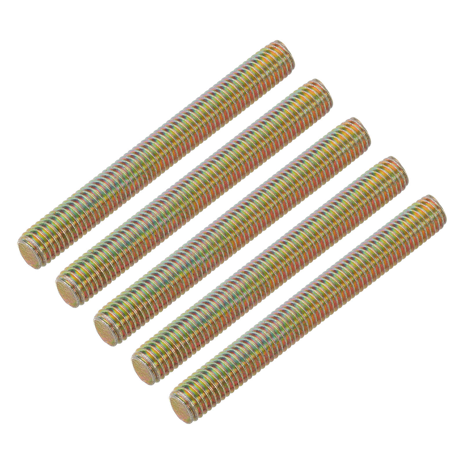 Uxcell 10 Pack Fully Threaded Rod, M10-1.5x90mm Carbon Steel Long ...