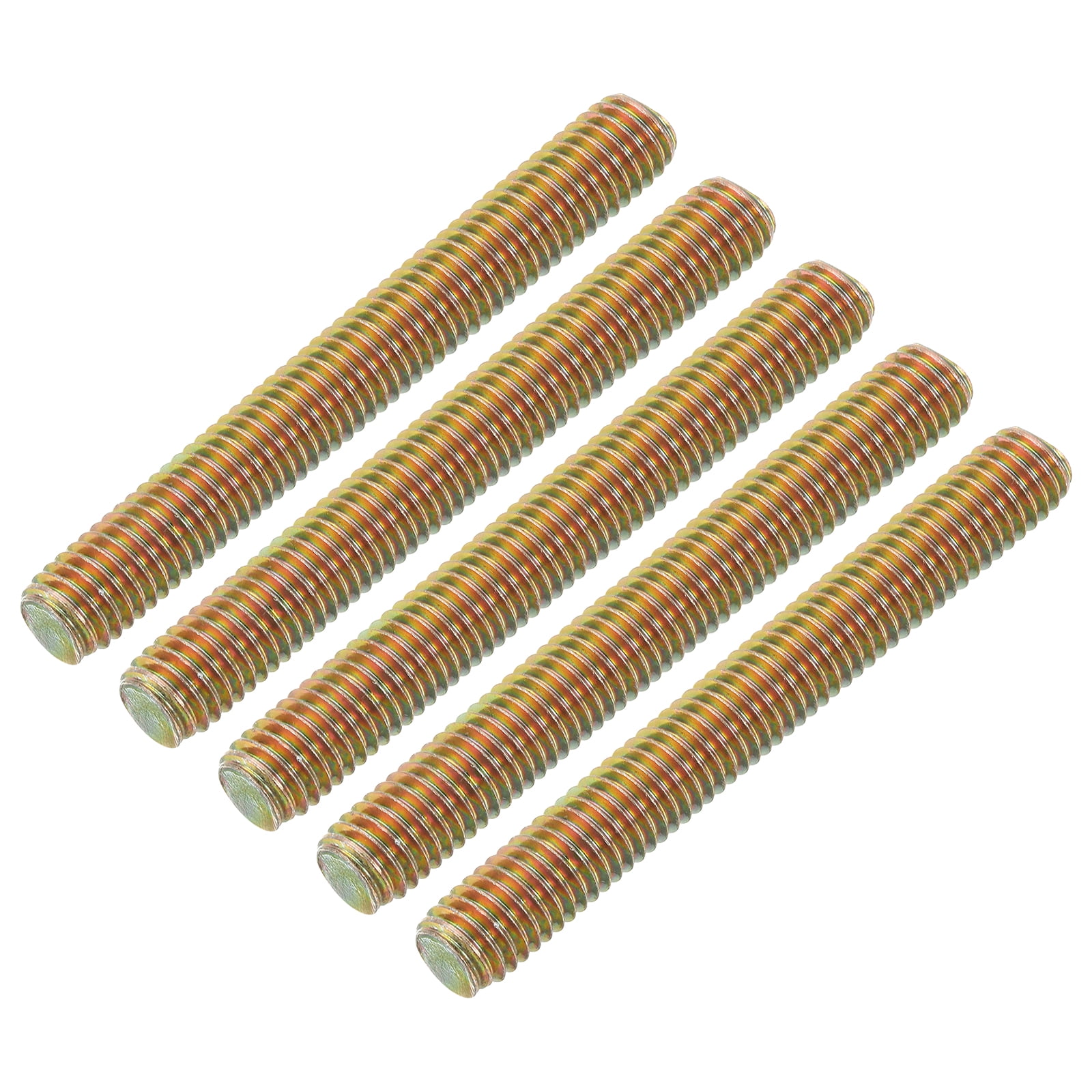 Uxcell 10 Pack Fully Threaded Rod, M8-1.25x65mm Carbon Steel Long ...