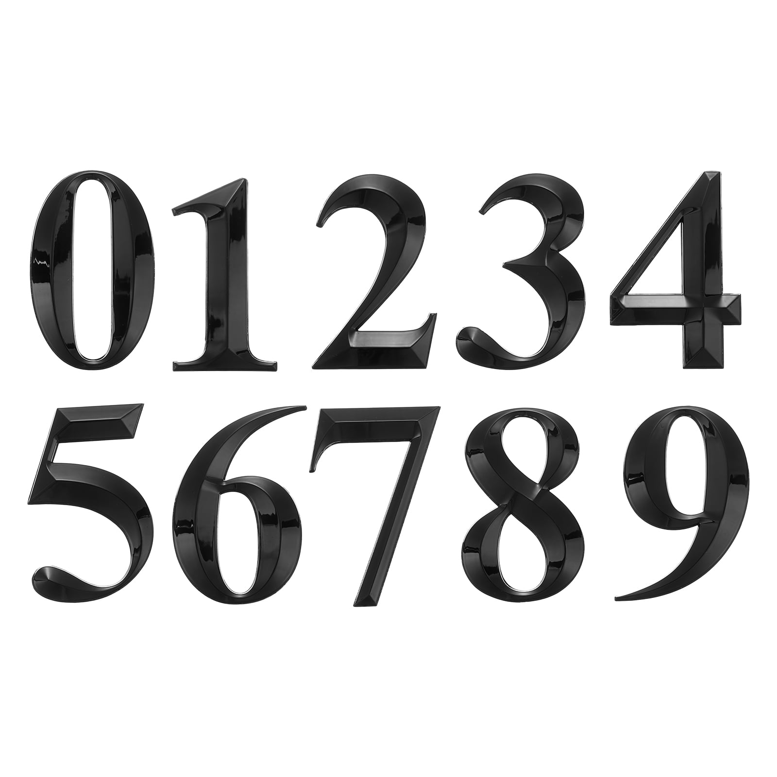 Uxcell 10 Pack House Numbers for Outside, 5 Inch 0-9 Self Adhesive ...