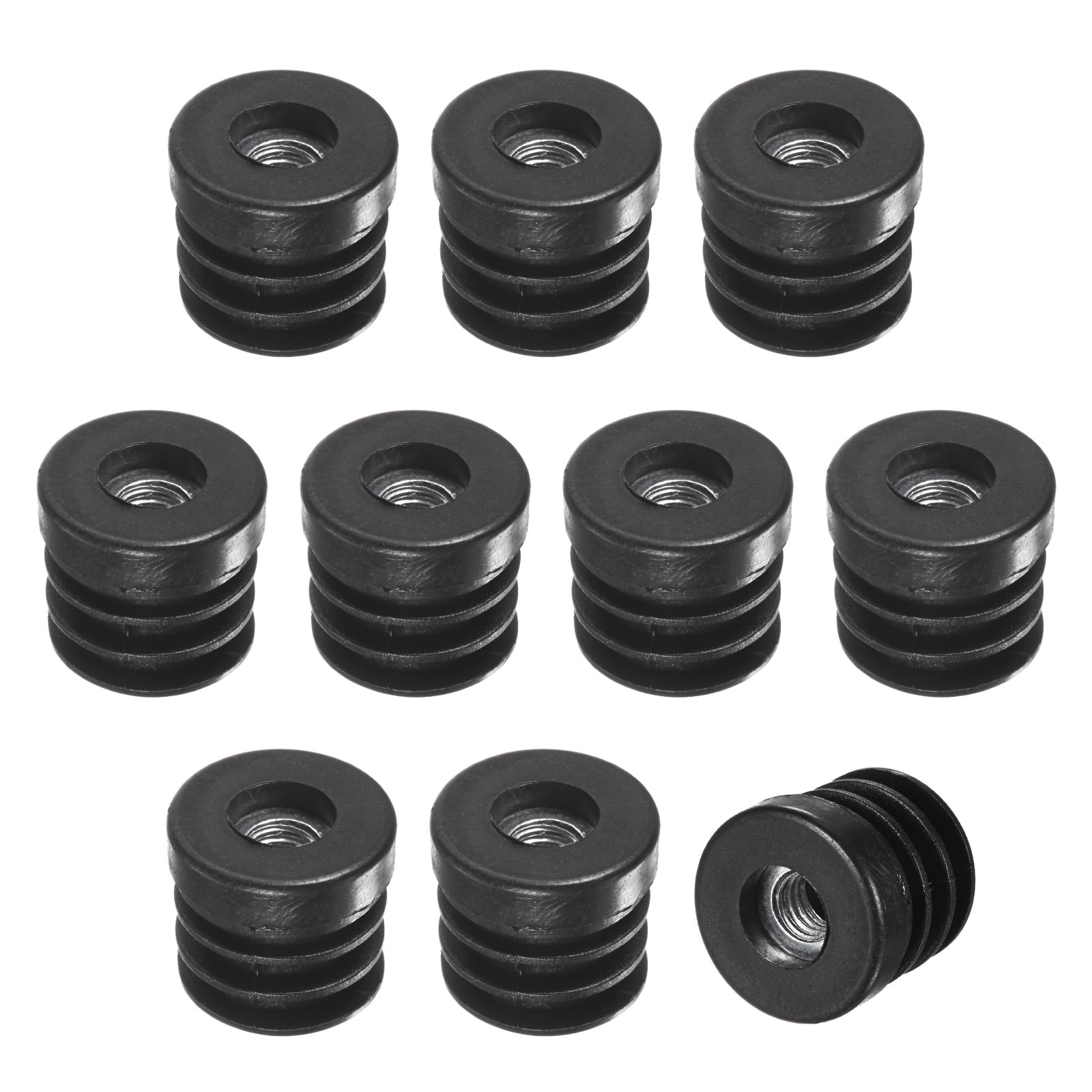 Uxcell 10-Pack Inserts for Round Tubes with M8 Thread, 1" (25mm) OD ...