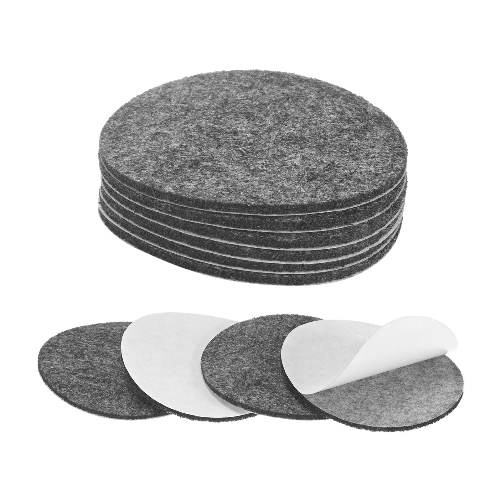 Uxcell 10-Pack Lamp Base Felt, 2.5 Inch Dia. 2mm Thick Self Adhesive ...