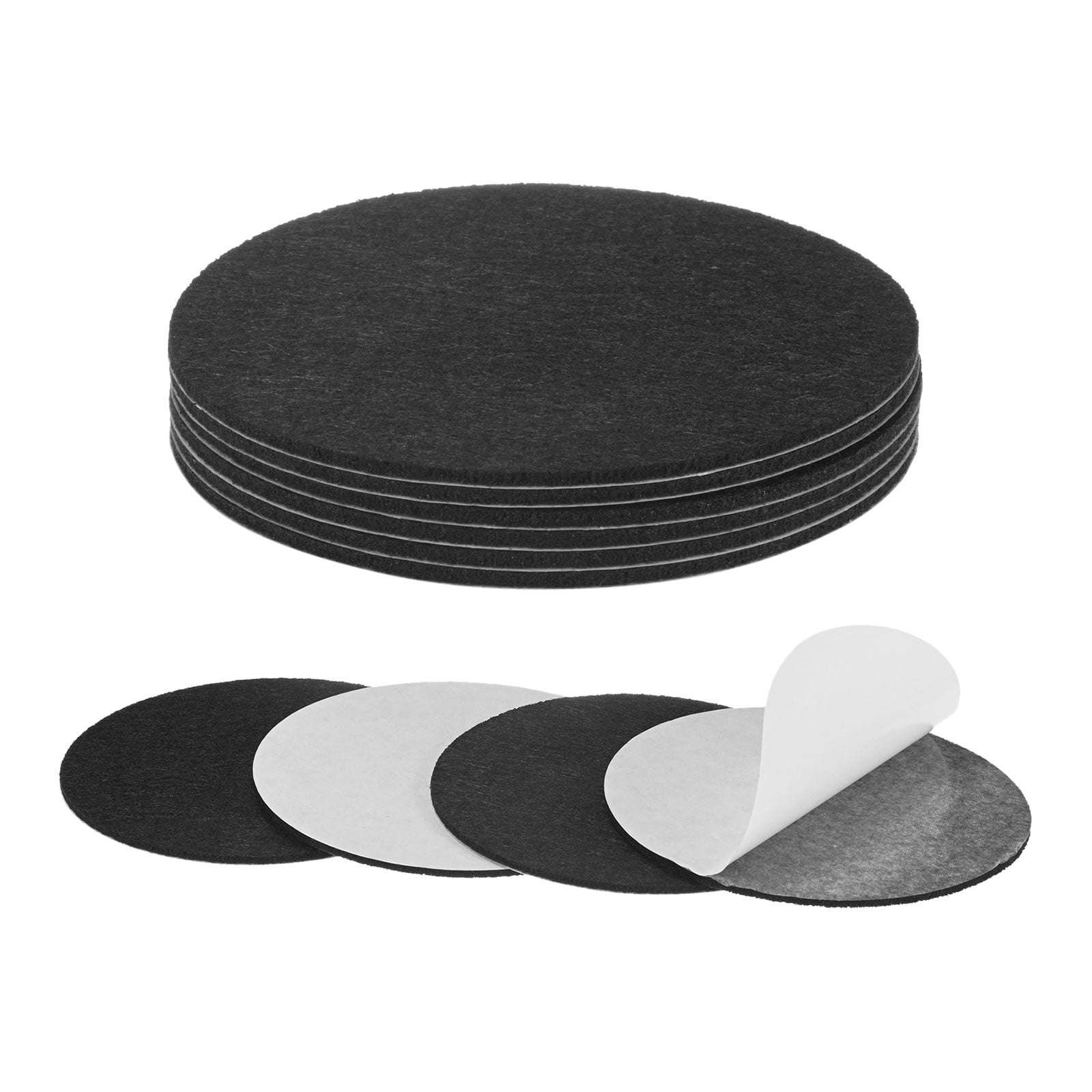 Uxcell 10-Pack Lamp Base Felt, 4 Inch Dia. 2mm Thick Self Adhesive ...