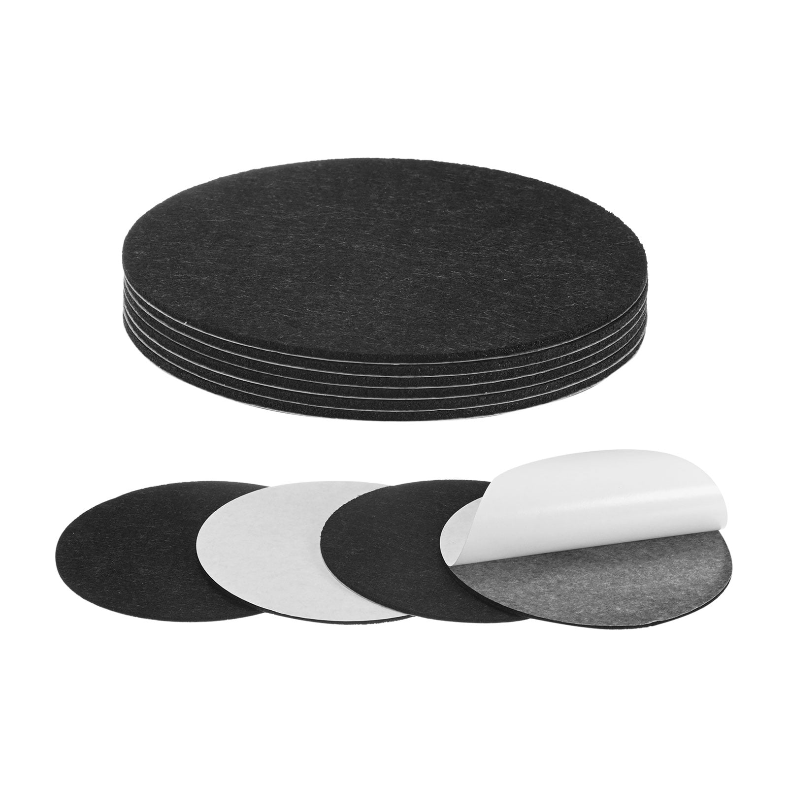 Uxcell 10-Pack Lamp Base Felt, 5 Inch Dia. 2mm Thick Self Adhesive ...