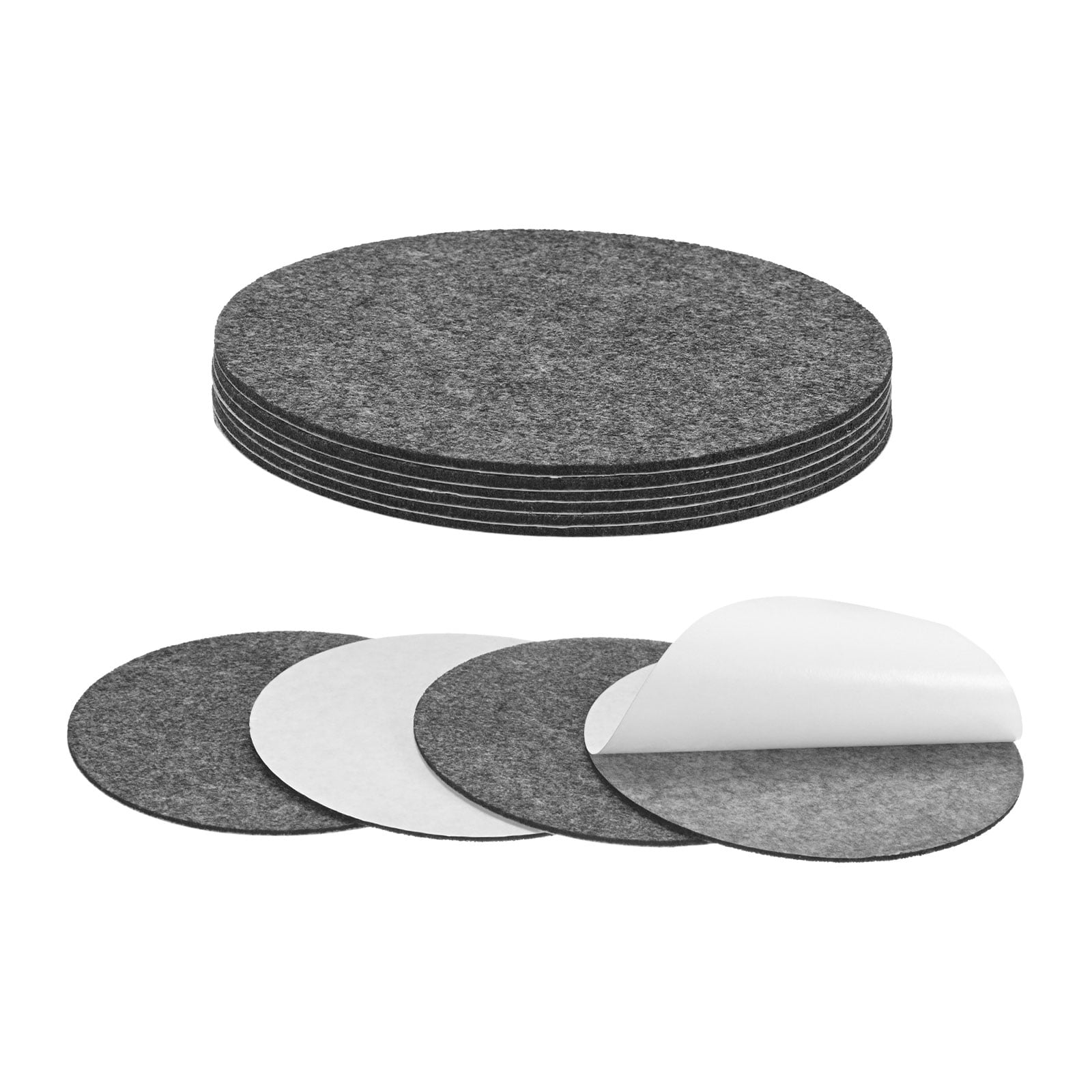 Uxcell 10-Pack Lamp Base Felt, 5 Inch Dia. 2mm Thick Self Adhesive ...
