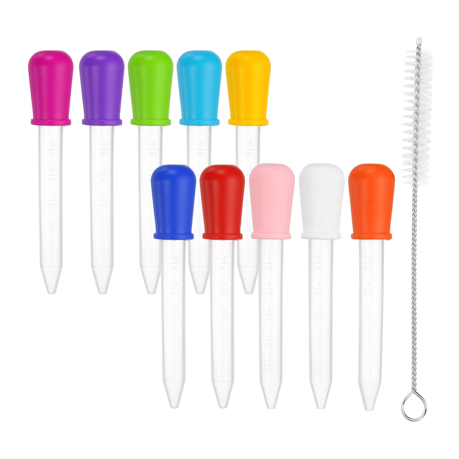 Uxcell 10 Pack Liquid Pipettes Droppers, Silicone Dropper with A Clean ...
