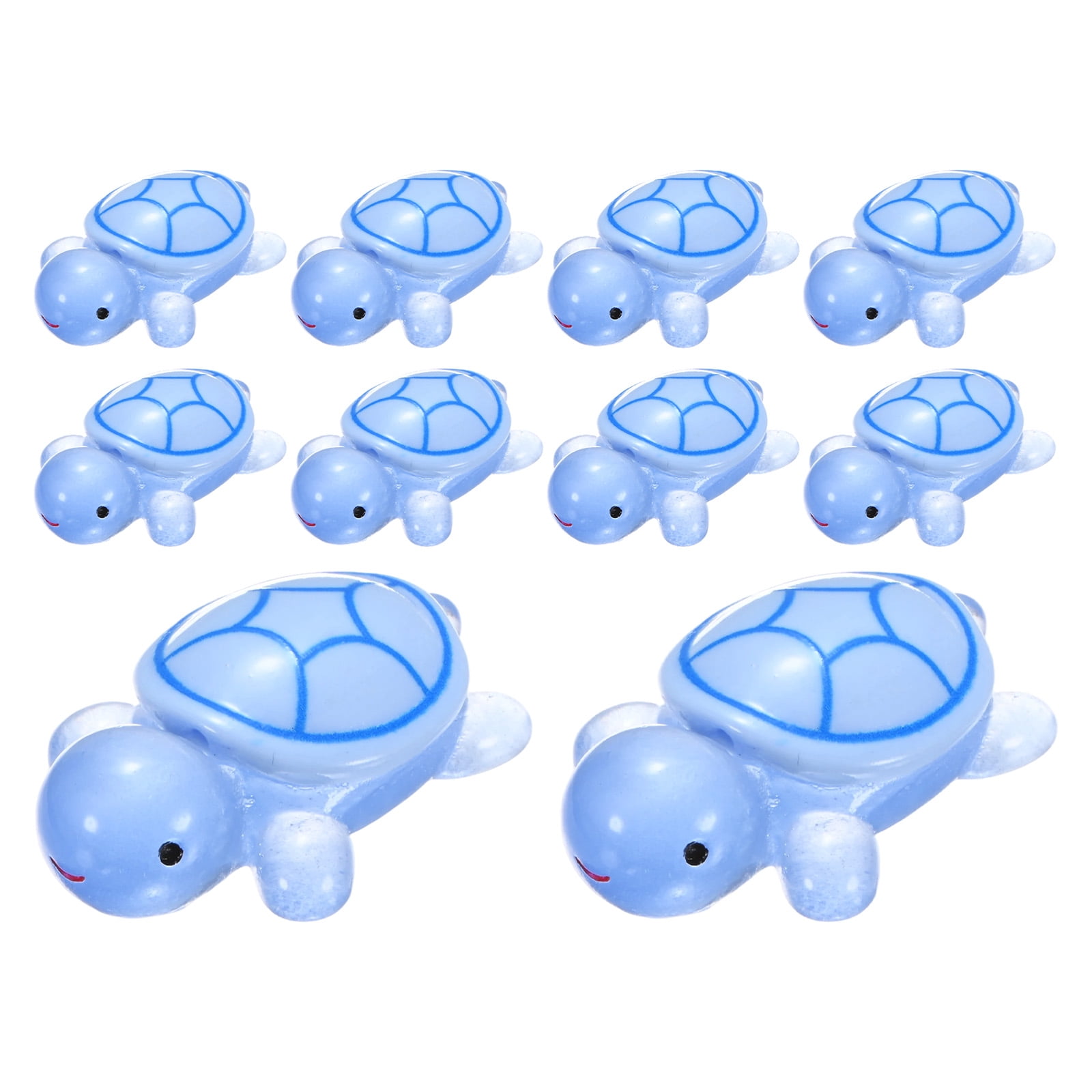 Uxcell 10-Pack Luminous Small Resin Turtles, 3.39" Glow in the Dark ...