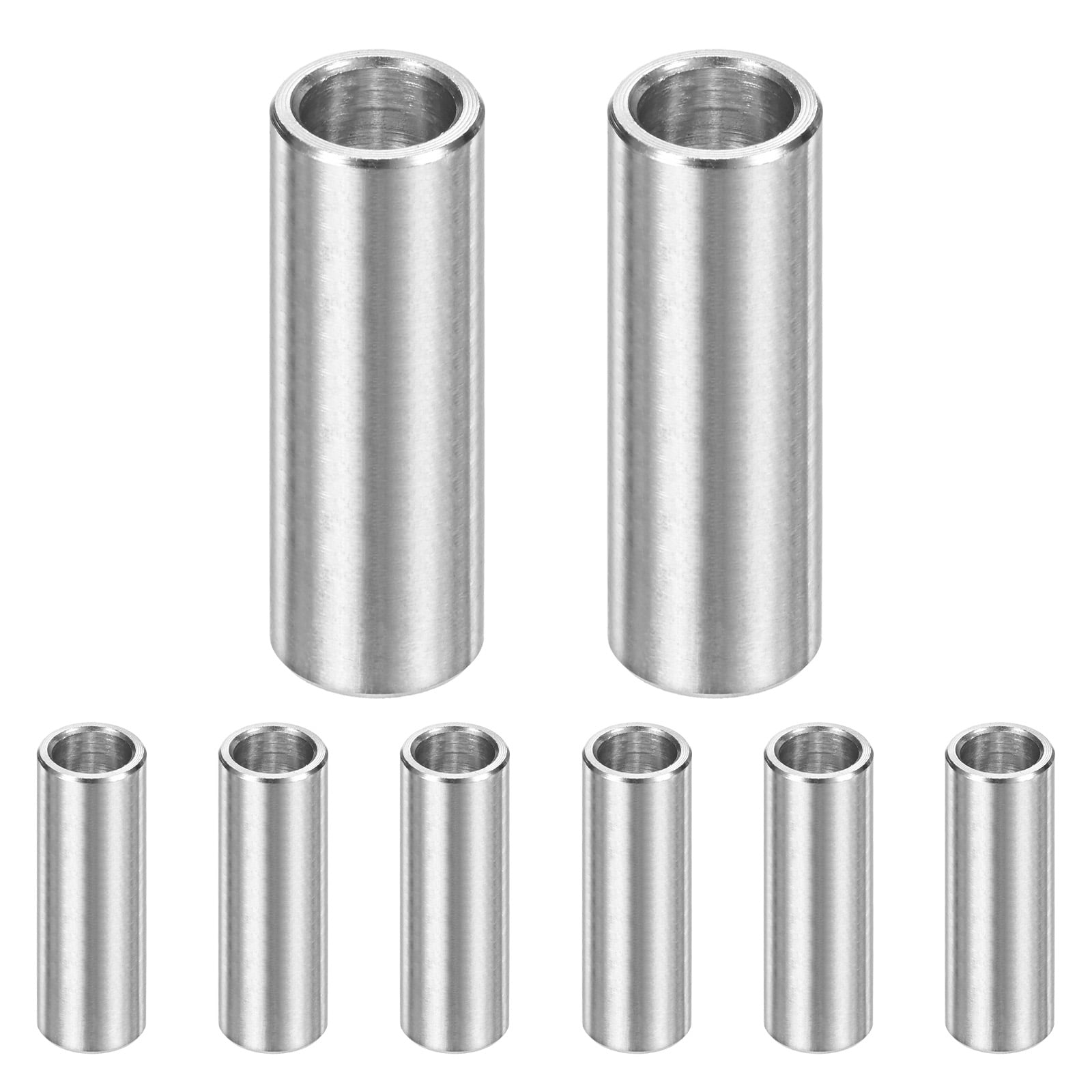 Uxcell 8Pcs M55 Stainless Steel Spacers 0.28" ID x 0.39" OD x 1.18" L ...