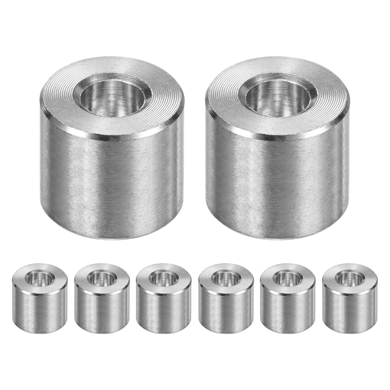 Uxcell 8Pcs M34 Stainless Steel Spacers 0.24" ID x 0.55" OD x 0.47" L ...