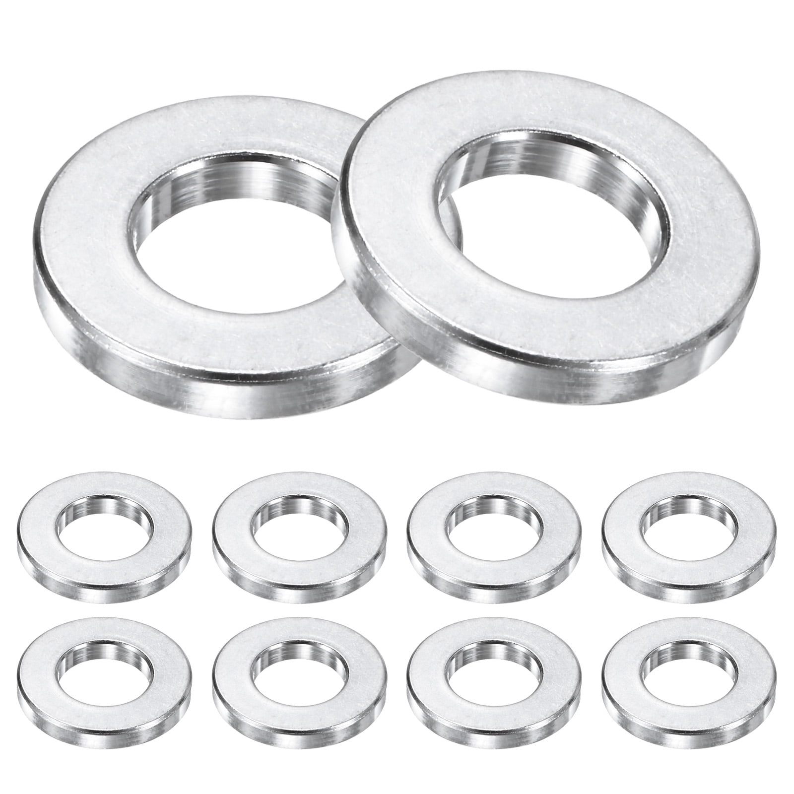 Uxcell 10-Pack M10 Aluminum Spacers 10.5mm/ ID x 20mm/ OD x 3mm/ L ...