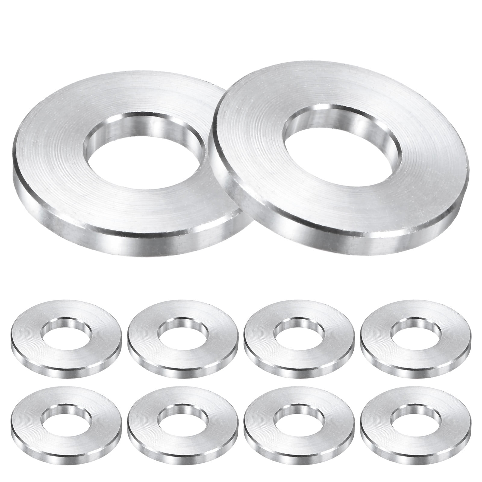 Uxcell 10-Pack M10 Aluminum Spacers 10.5mm/ ID x 24mm/ OD x 3mm/ L ...