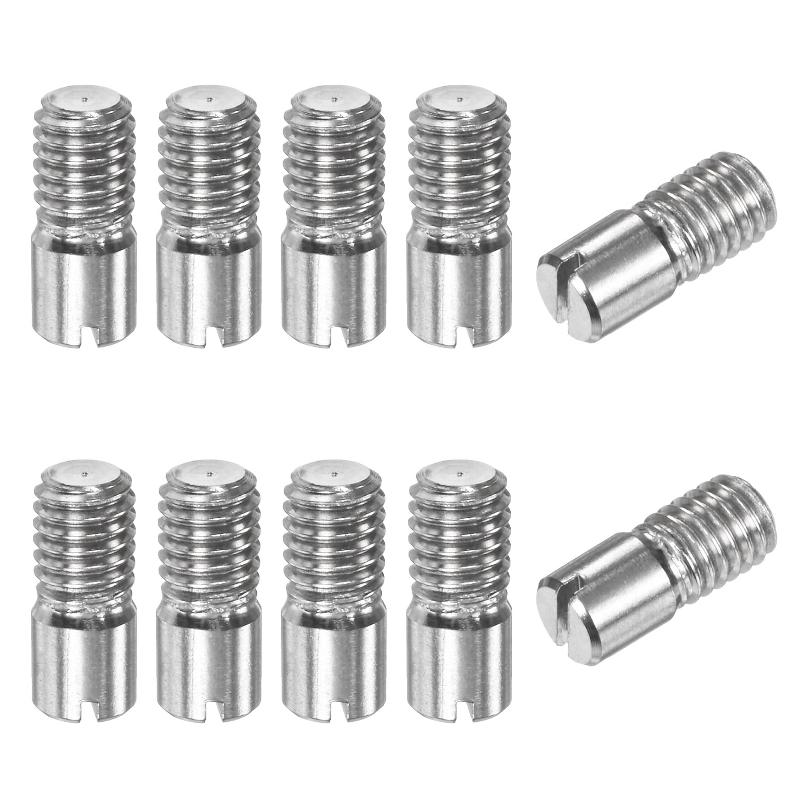Uxcell 10-Pack M5 x 12mm Slotted Cylindrical Pin Dowel, 304 Stainless ...
