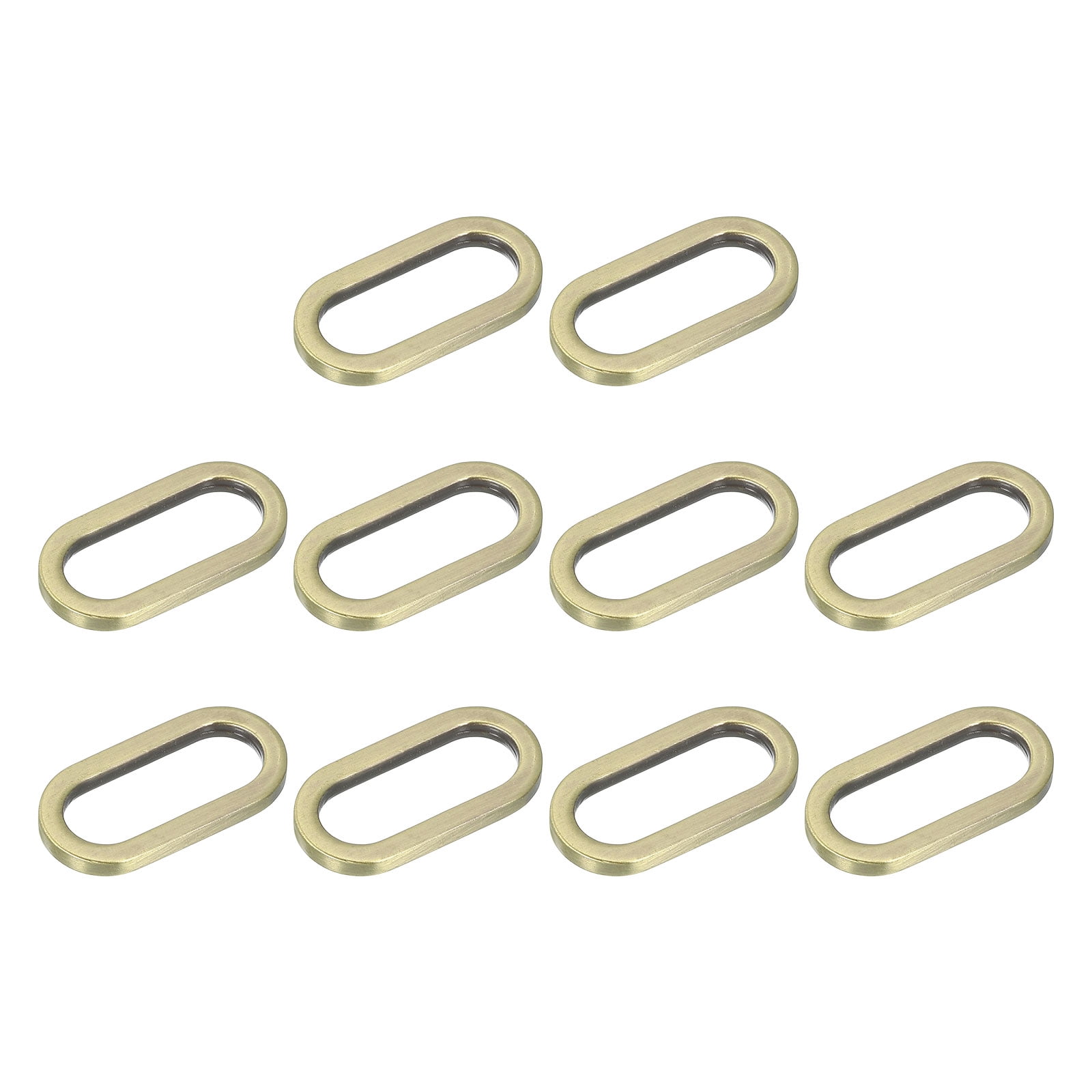 Uxcell Metal Oval Ring, Flat Oval Ring Buckle Belt Fastener Strap ...