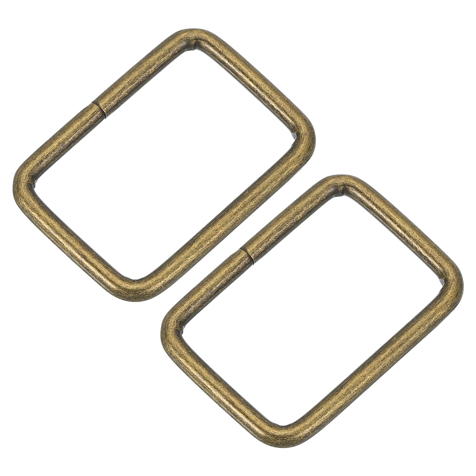 Uxcell 10 Pack Metal Rectangle Ring, 1 1/2 x 1 Inch Rectangular Buckle ...