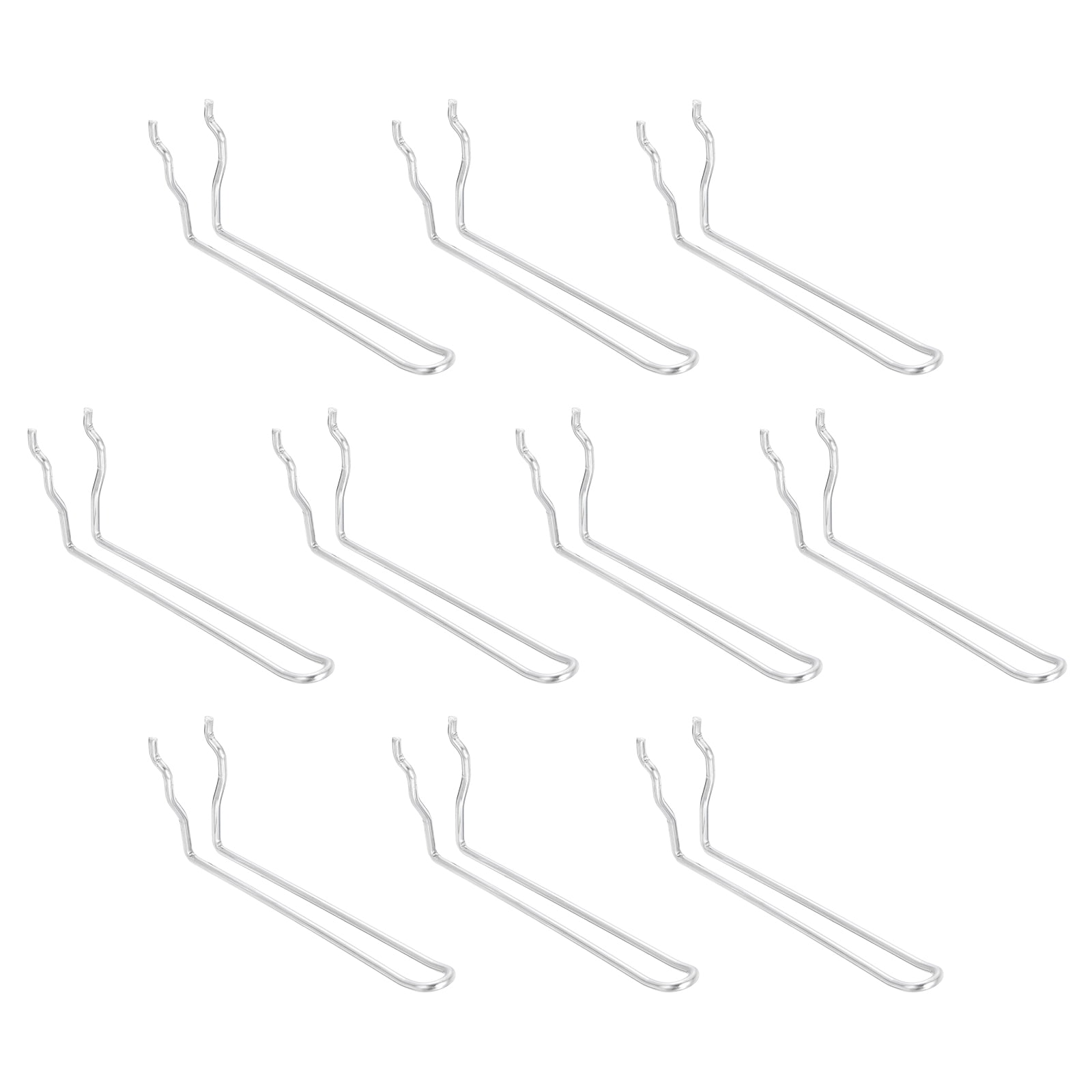 Uxcell 10 Pack Pegboard Hooks, 4 Inch Stainless Steel Peg Board Display ...