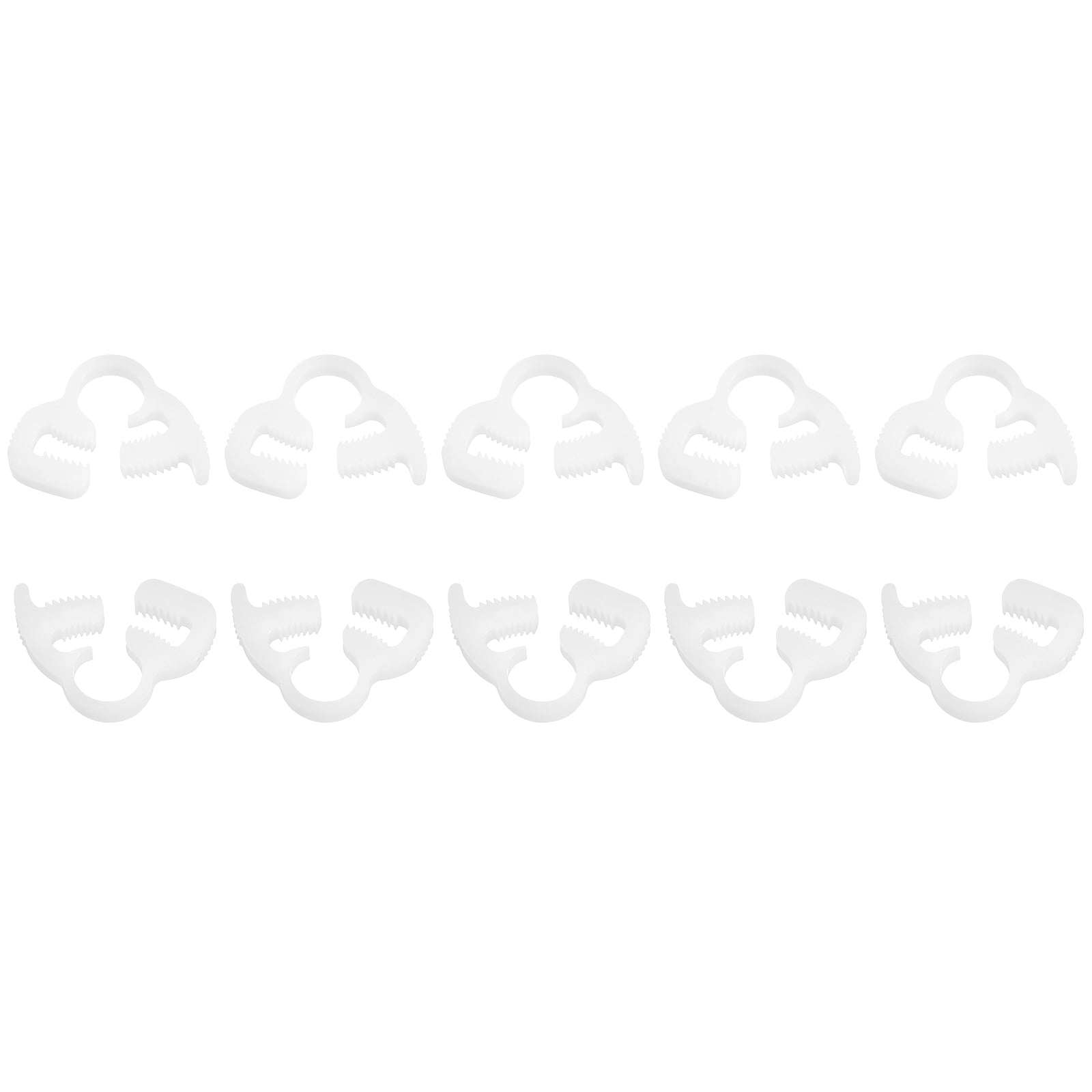 Uxcell 10 Pack Plastic 4.4-4.9 mm Adjustable Double Snap Grip Hose ...