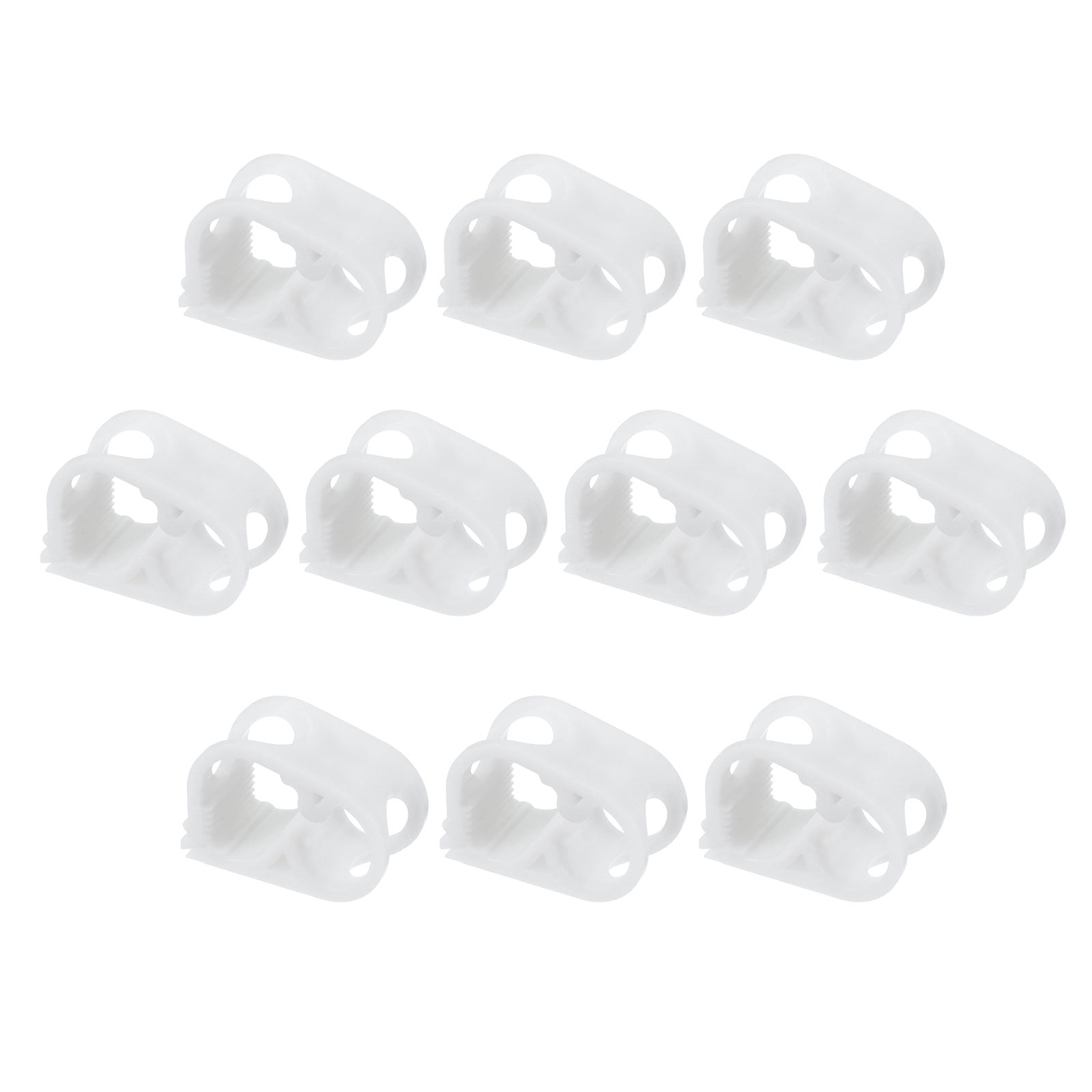 Uxcell 10 Pack Plastic Tubing Clamps, 1/4"-1/2" Adjustable Tube Clamp ...
