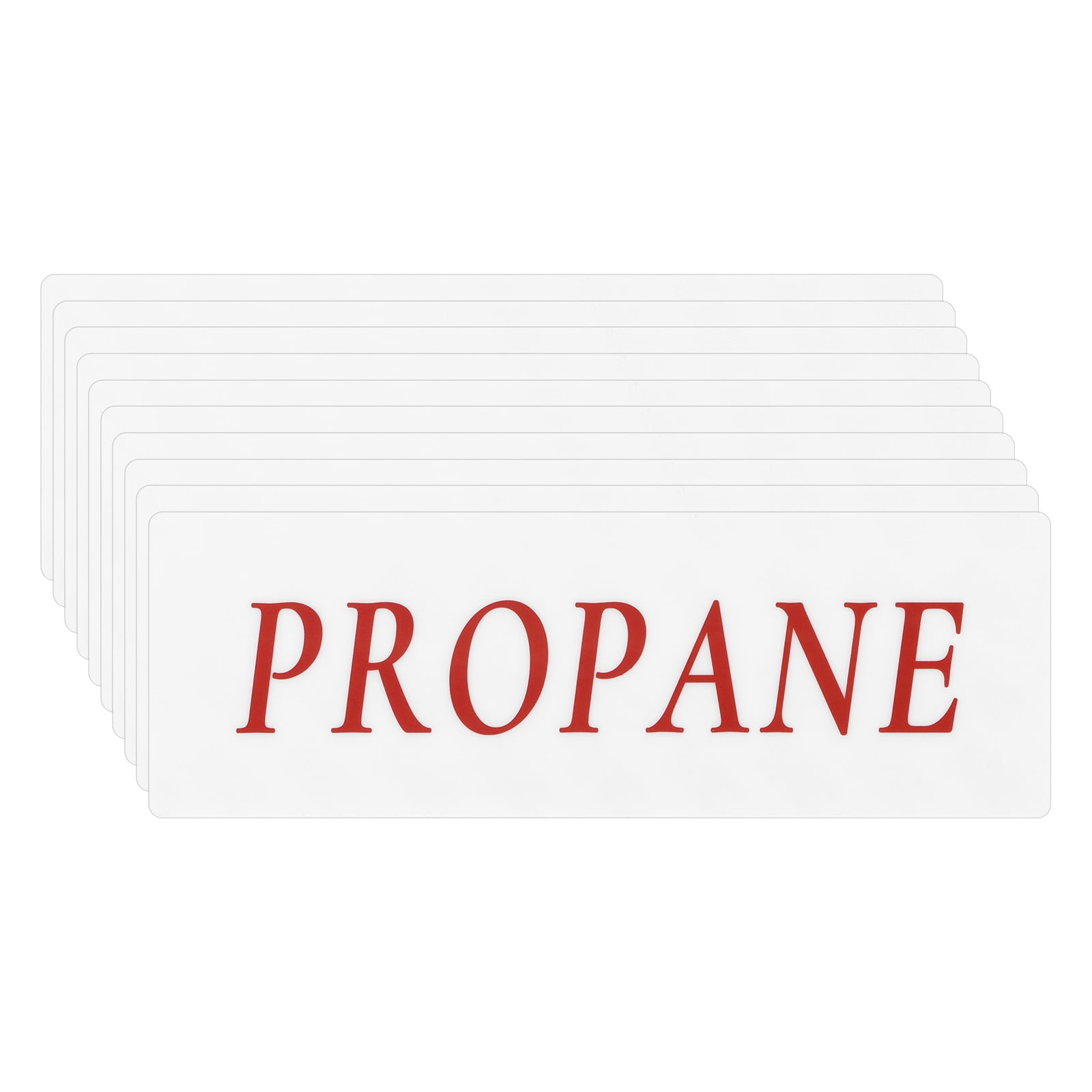 Uxcell 10-Pack Propane Sticker 6x2 in Adhesive Propane Tank Sign ...