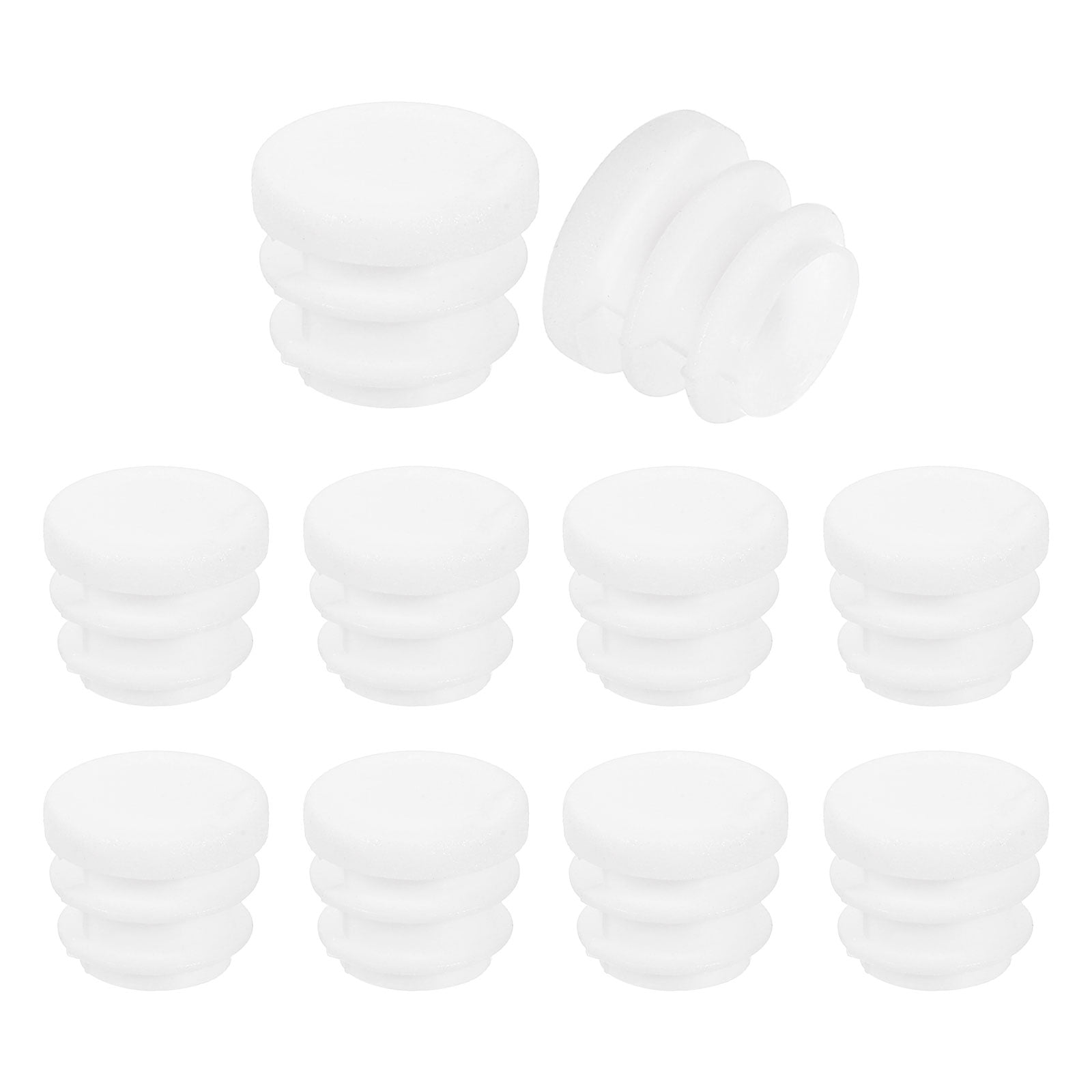 Uxcell 10 Pack Round Plastic Plug, 15mm(0.59 Inch) Furniture Leg Pipe ...