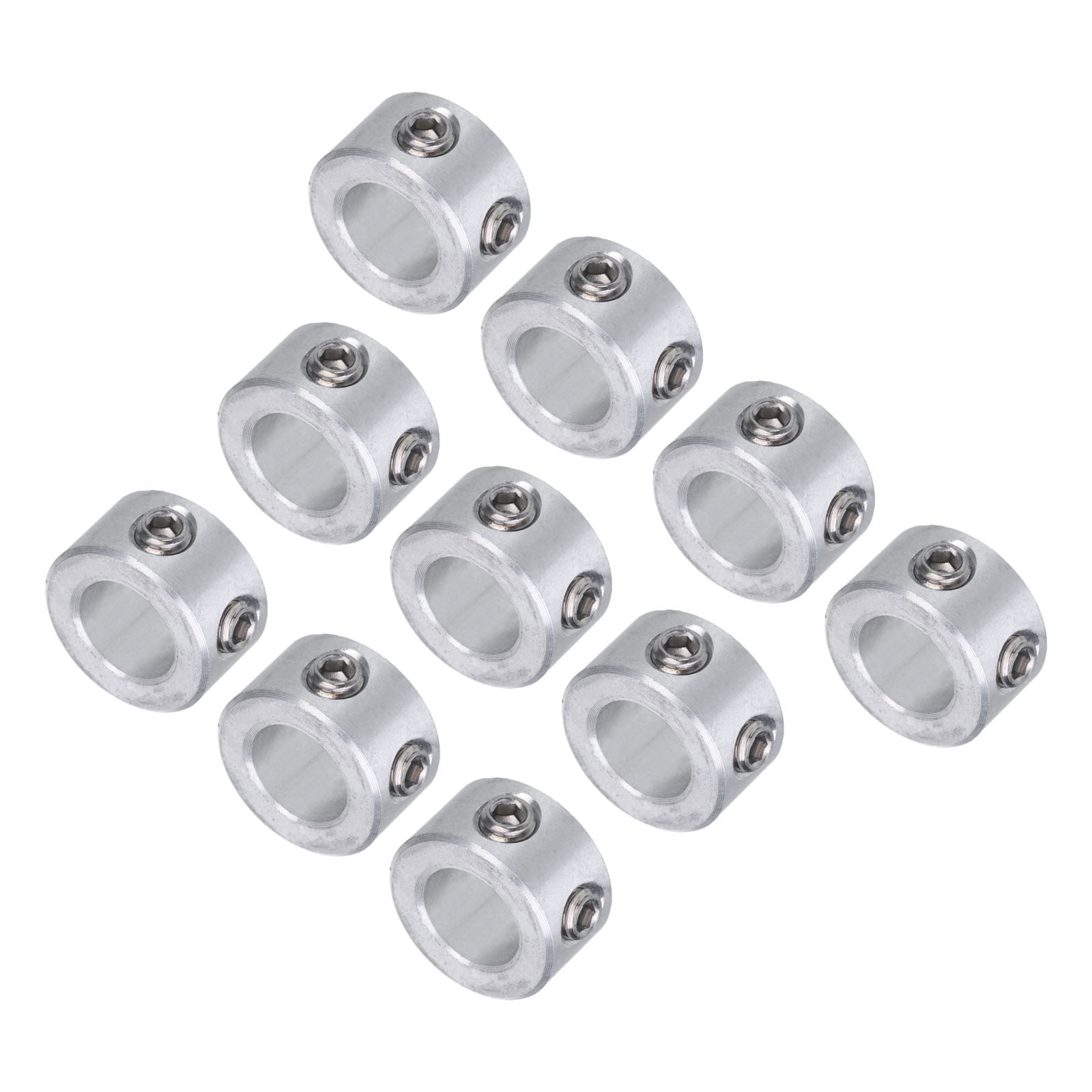 Uxcell 10 Pack Set Screw Collars 8mm Bore Aluminum Shaft Collars, 14mm ...
