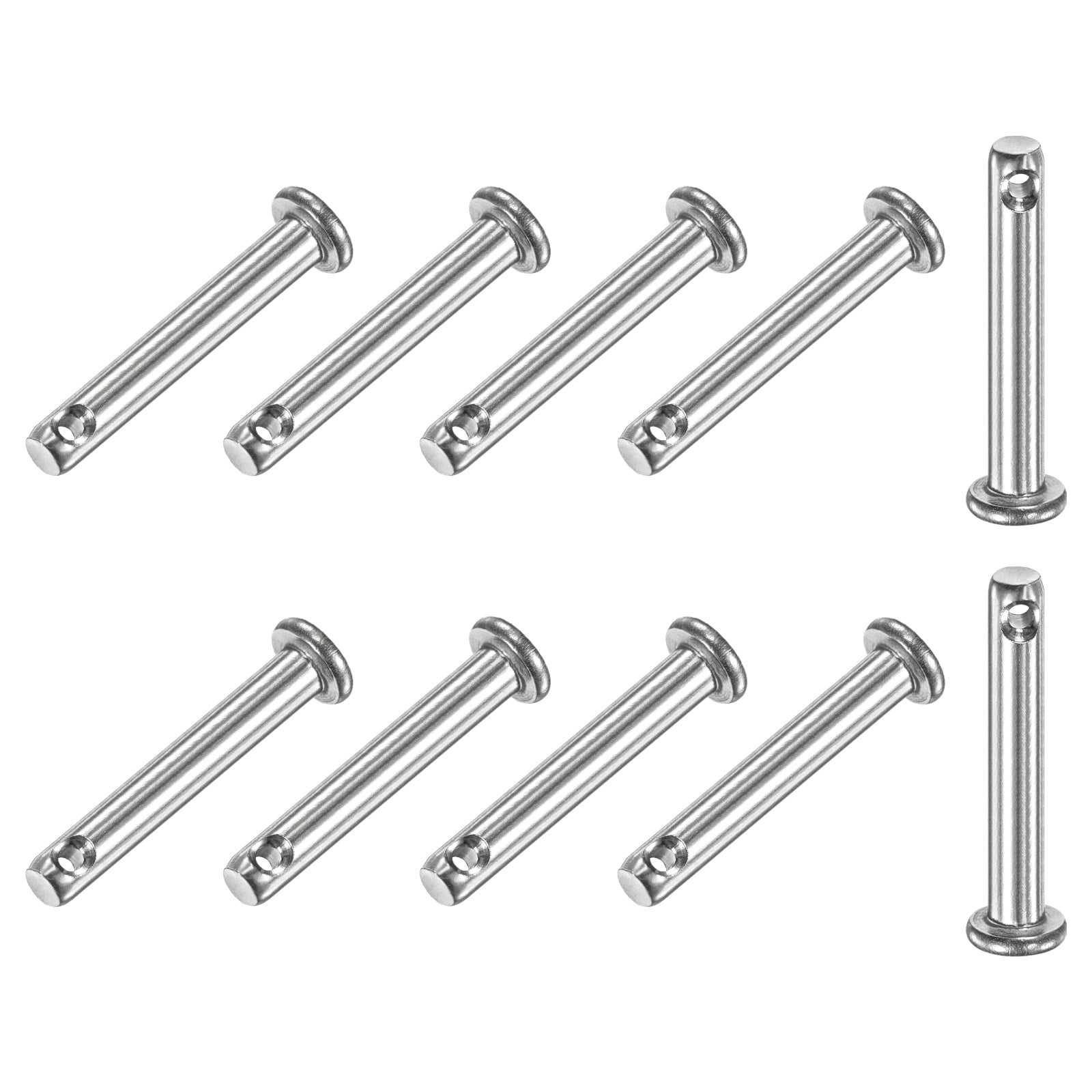 Uxcell 10-Pack Single Hole Clevis Pins, M4 x 25mm 304 Stainless Steel ...
