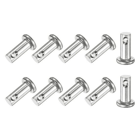 Uxcell 10-Pack Single Hole Clevis Pins, M5 x 12mm 304 Stainless Steel ...