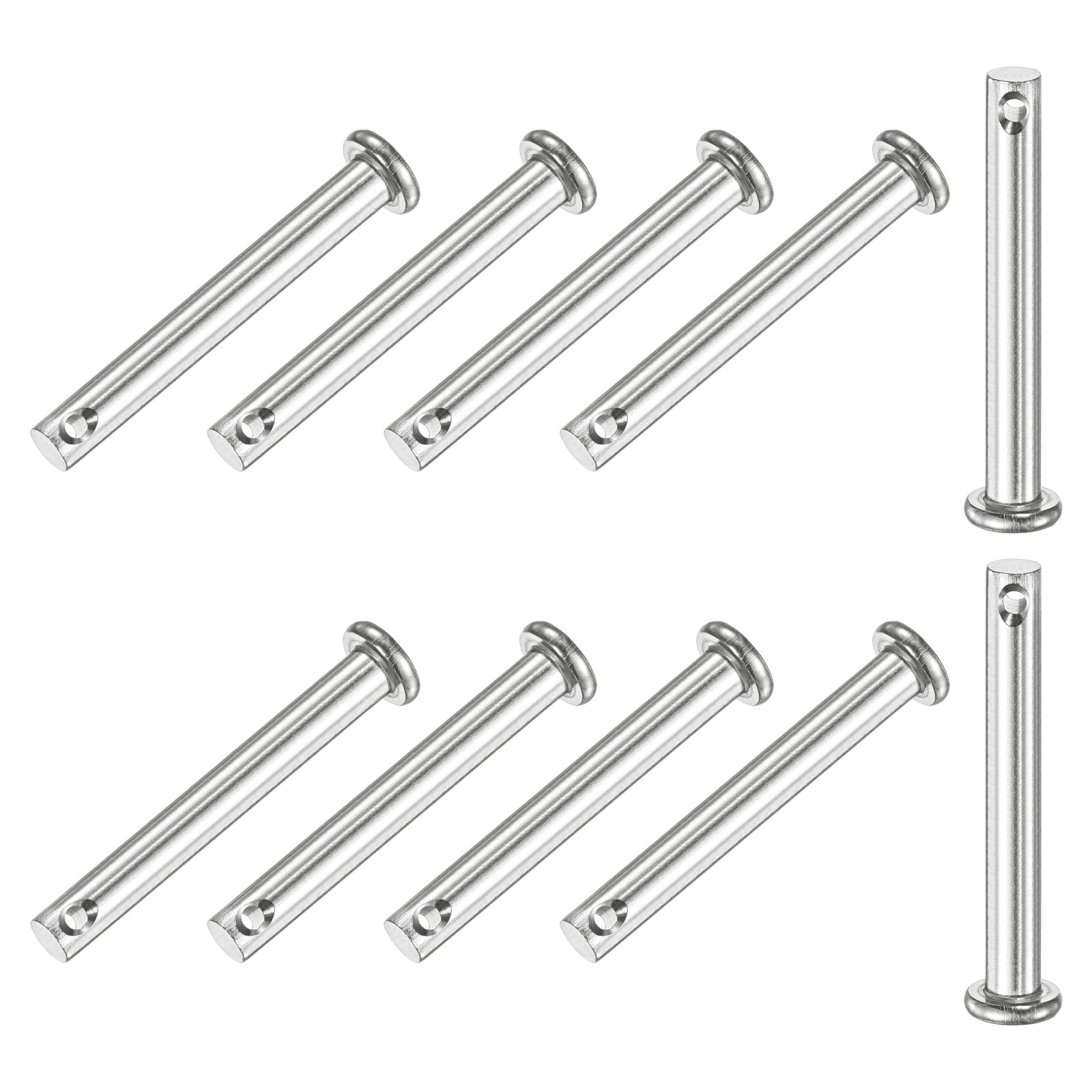 Uxcell 10-Pack Single Hole Clevis Pins, M5 x 40mm 304 Stainless Steel ...