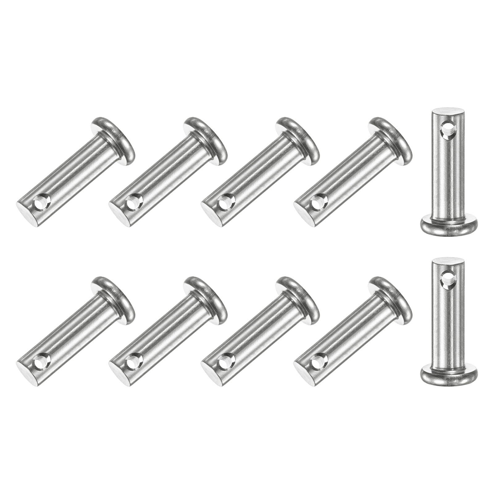 Uxcell 10-Pack Single Hole Clevis Pins, M6 x 20mm 304 Stainless Steel ...