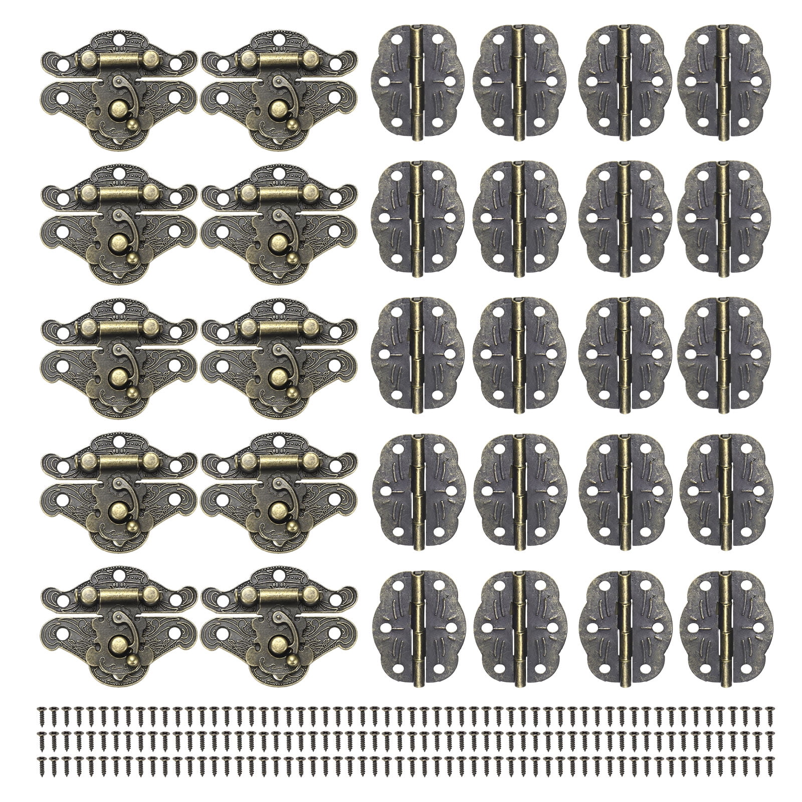Uxcell 10-Pack Small Door Hinges, 1.88in (48mm) Iron Interior Folding ...