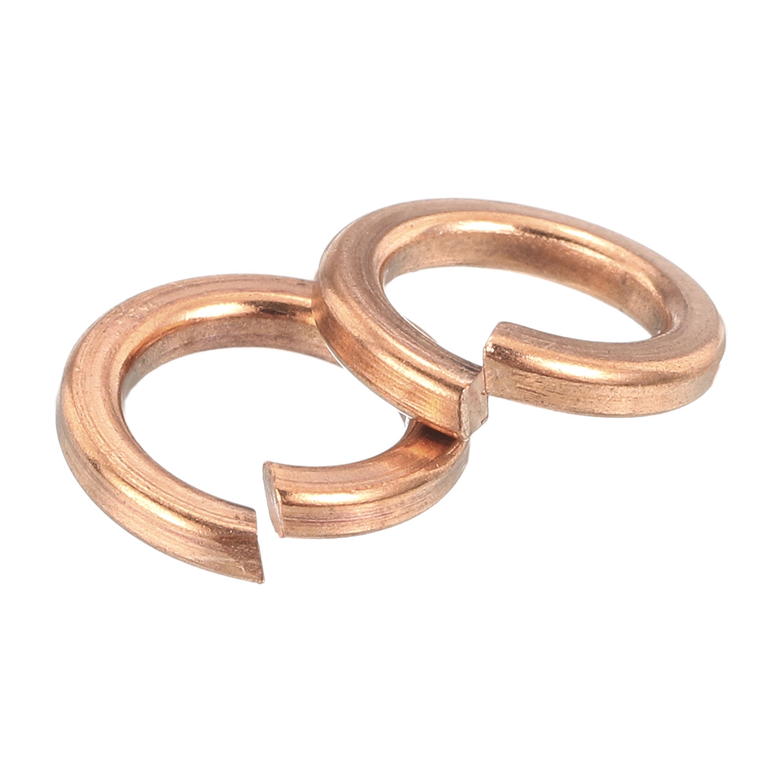 Uxcell 10 Pack Spring Lock Washer, Copper M8 Split Lock Washers ...