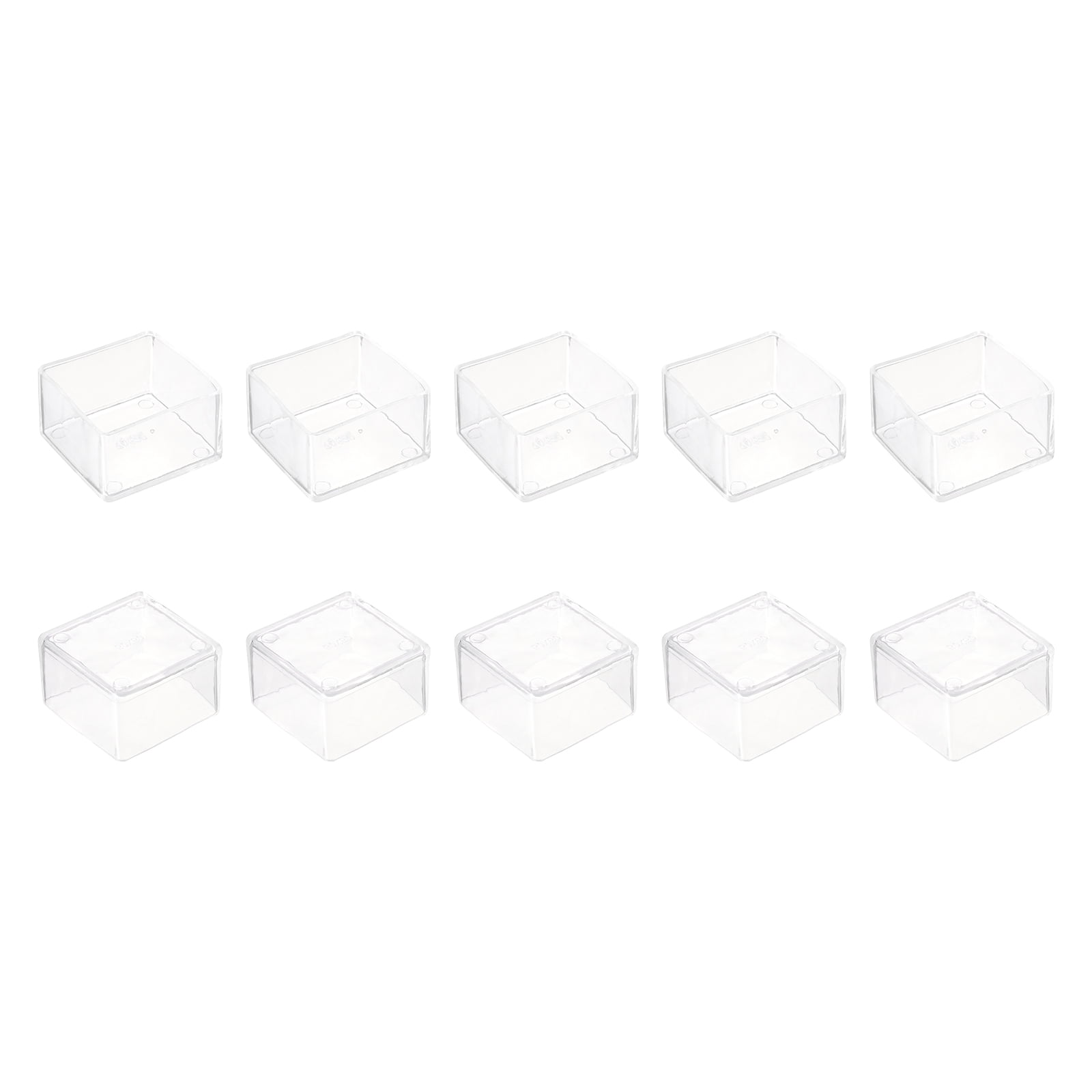 Uxcell 10 Pack Square Chair Leg Floor Protectors, 2" x 2" Table Leg ...