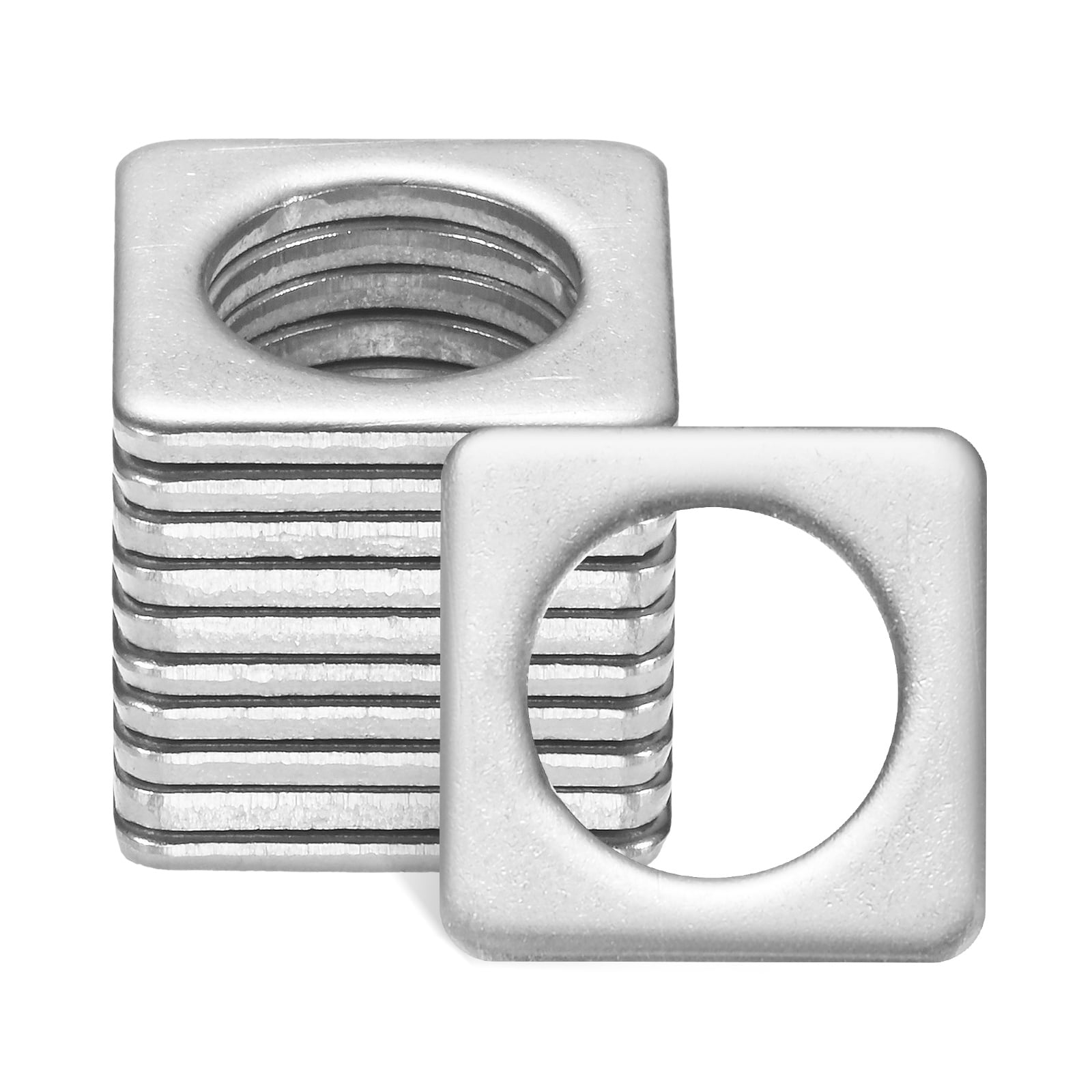 Uxcell 10-Pack Square Washers Plate, Fit M12 Bolt Stainless Steel ...
