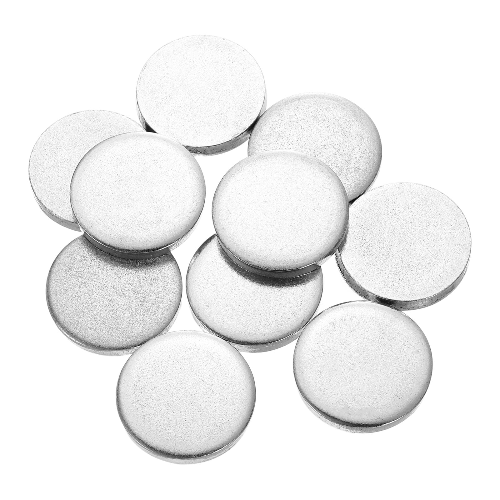 Uxcell 10 Pack Stainless Steel Disc, 1 3/16"(30mm) Dia 0.2"(5mm) Thick ...