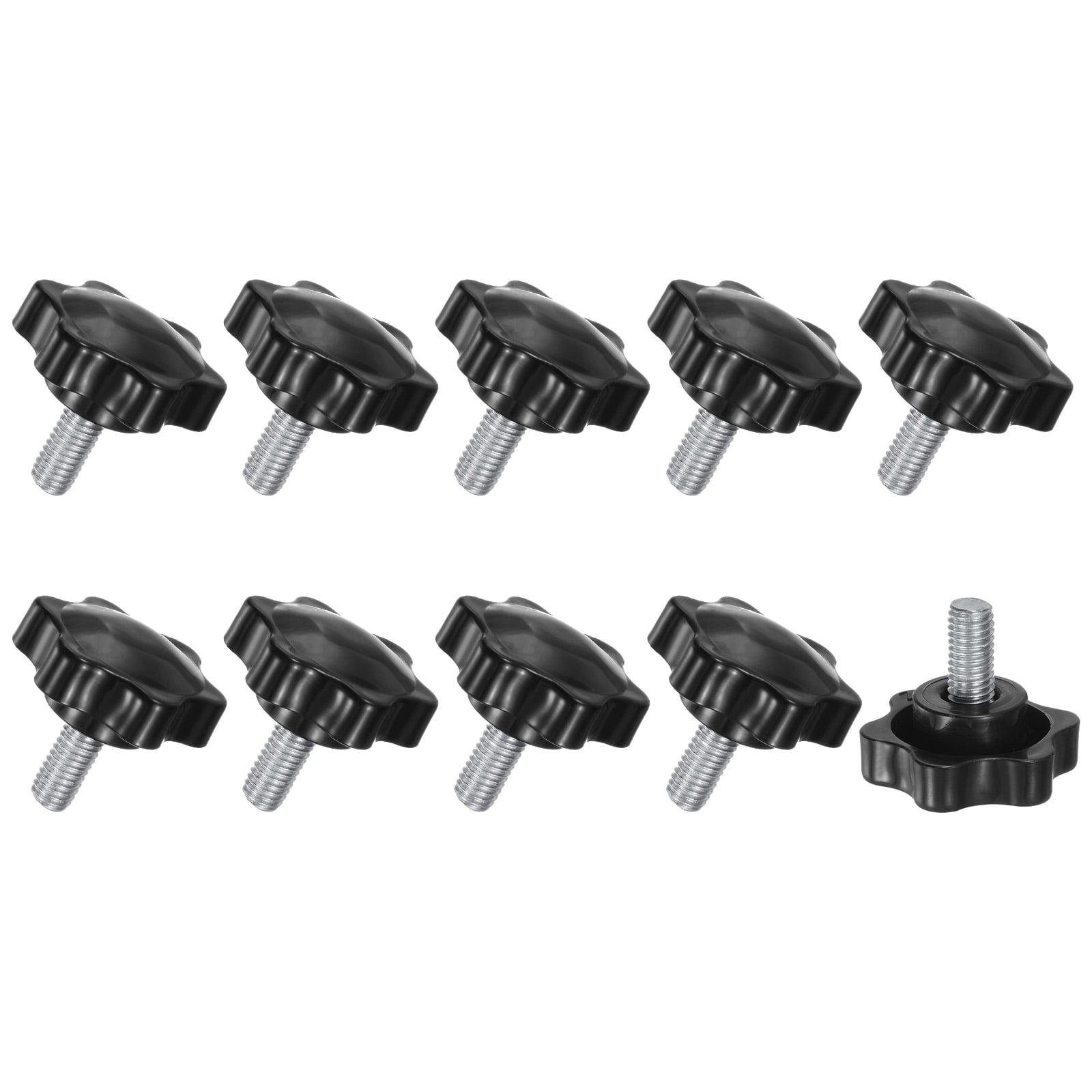 Uxcell 10-Pack Star Clamping Knobs, M8x16mm Hand Tightening Screws ...