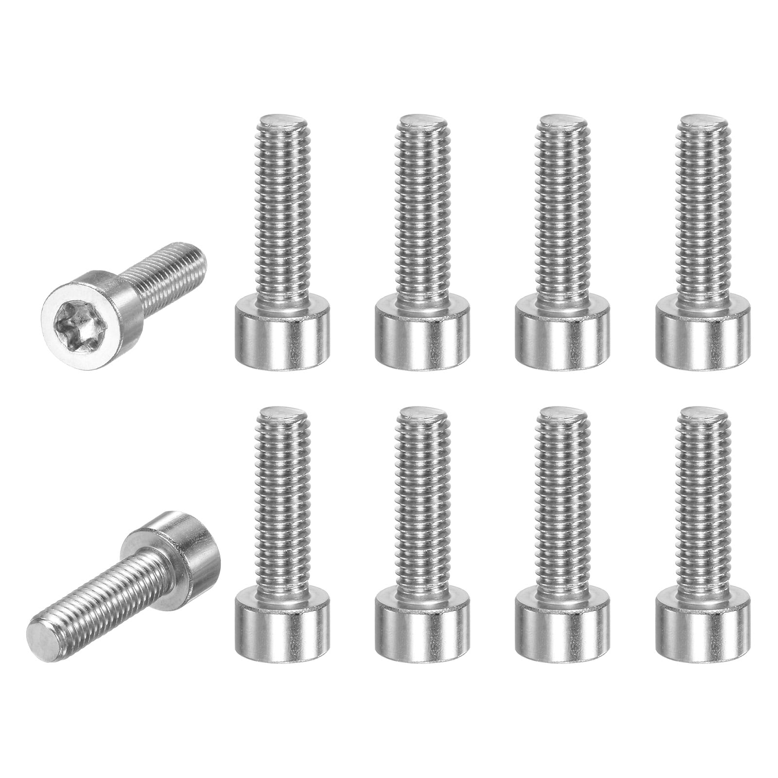 Uxcell 10-Pack Torx Bolt Spline Screw T25 M5x16mm 0.8mm Pitch for ...