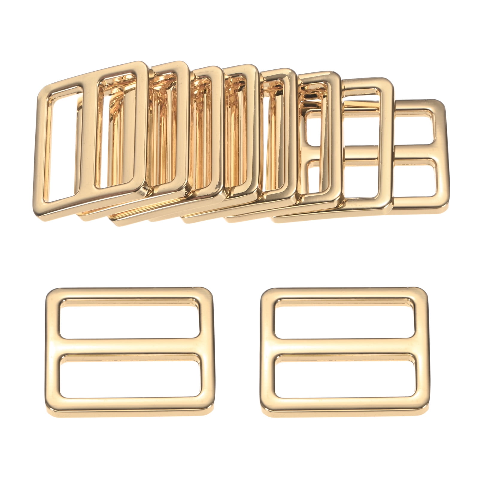 Uxcell 10-Pack Tri Glide Metal Buckles, 1 Inch Zinc Alloy Slider Belt ...