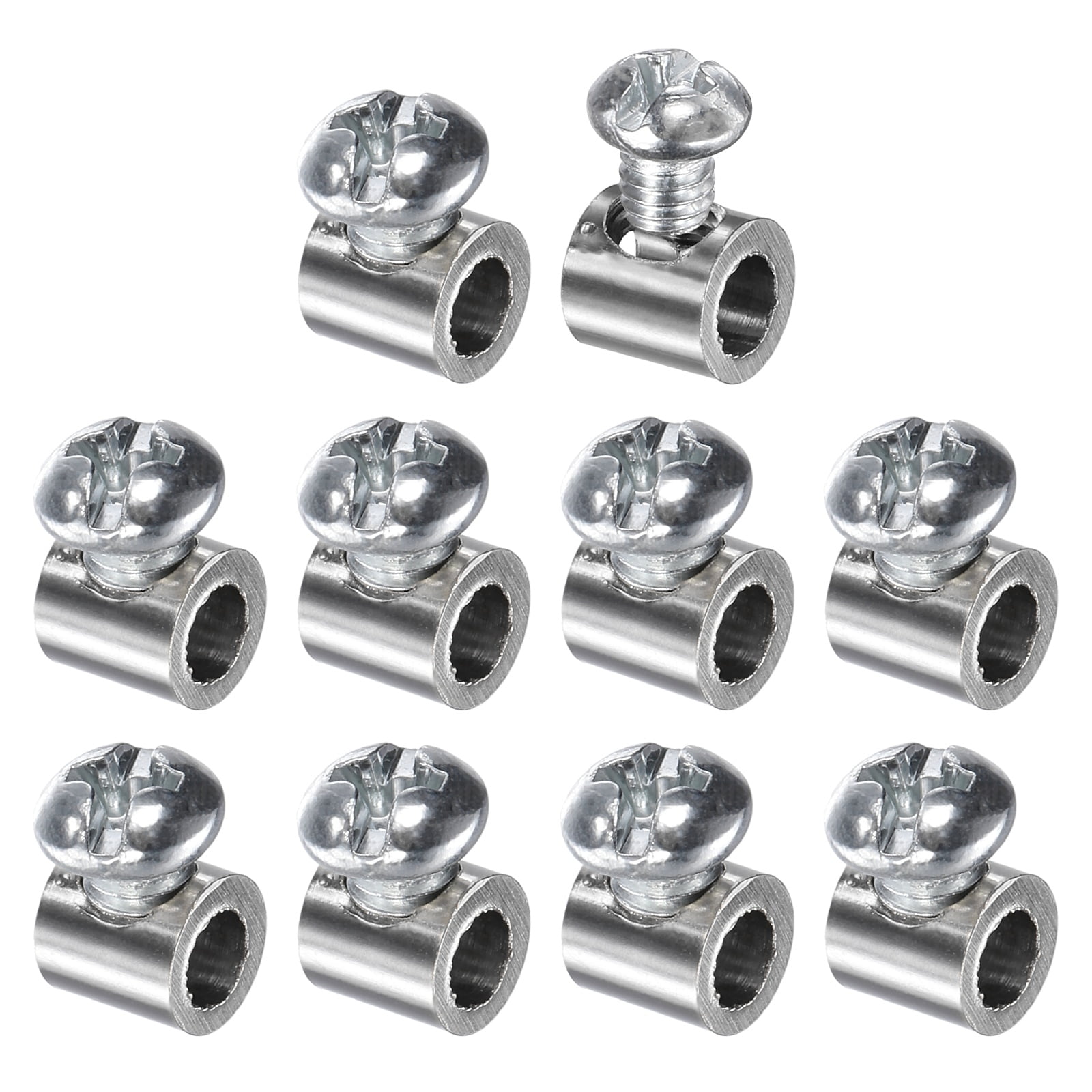 Uxcell 10 Pack Wire Rope Clips, Copper Cable Lock with 1 M4 Cross ...