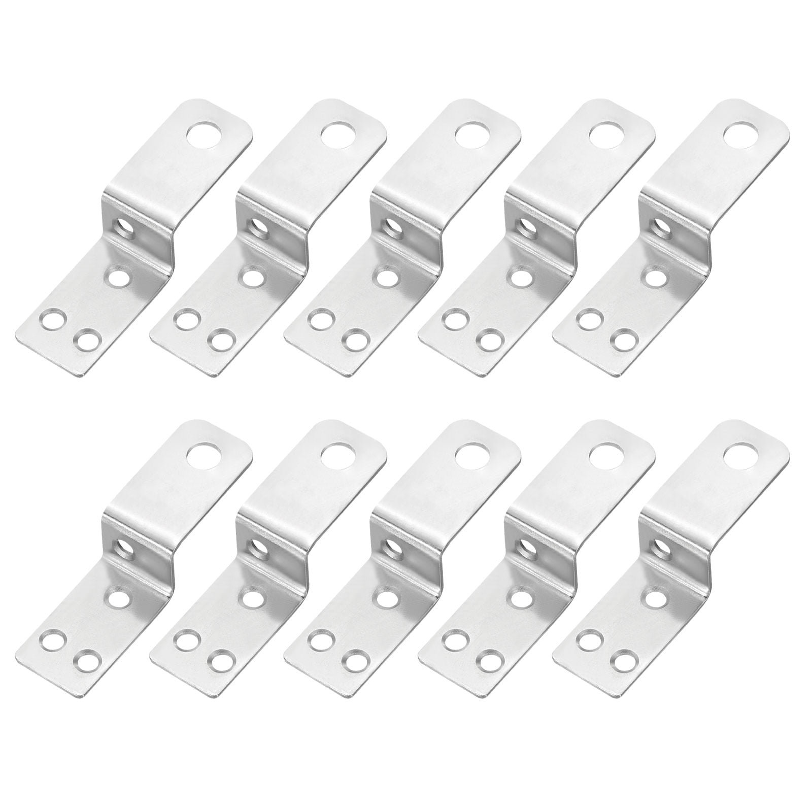 Uxcell 10 Pack Z Shape Corner Bracket, 0.75 Inch Picture Frame Braces ...