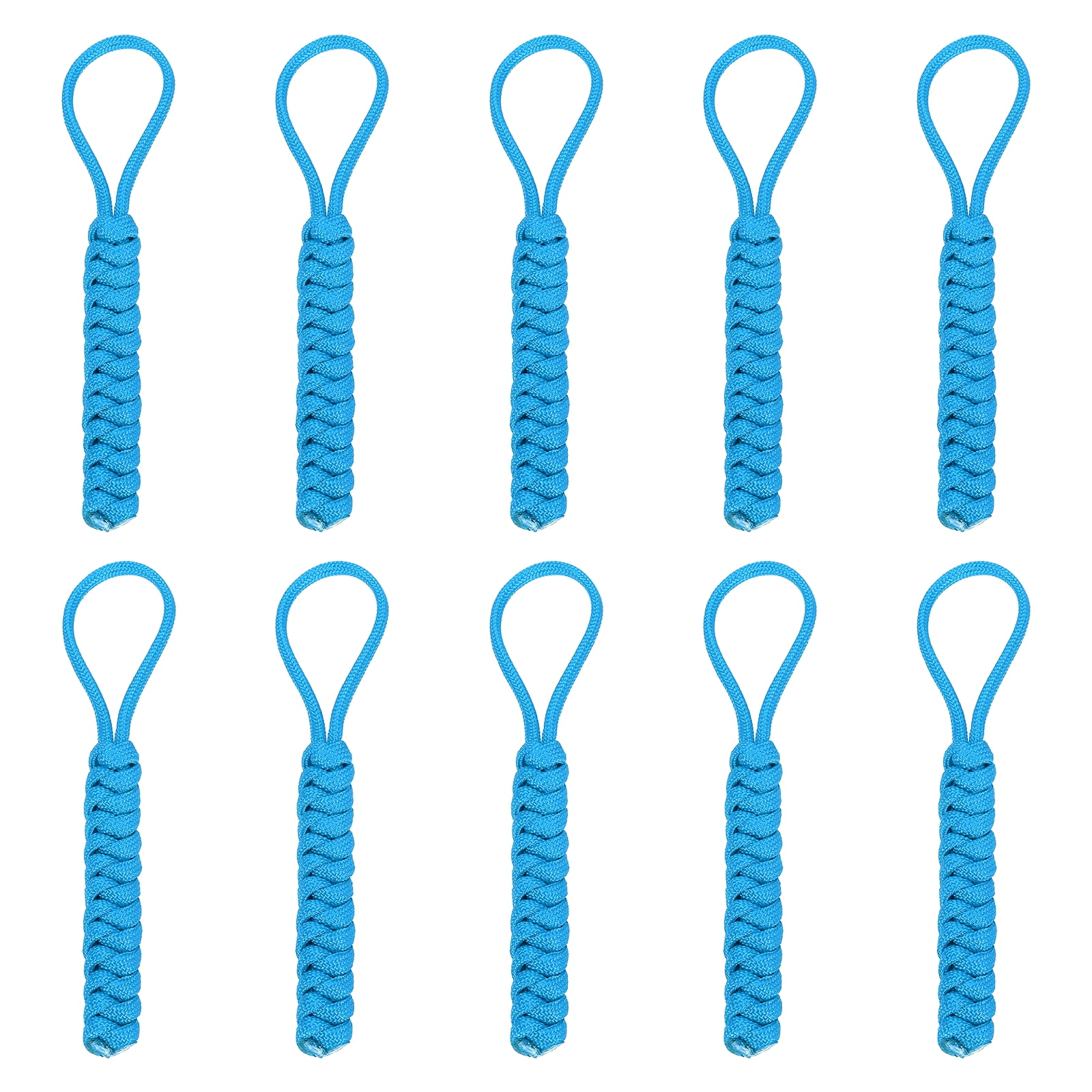 Uxcell 10 Pack Zipper Pulls, 4.72 Inch Nylon Cord Zipper Tag Extension ...