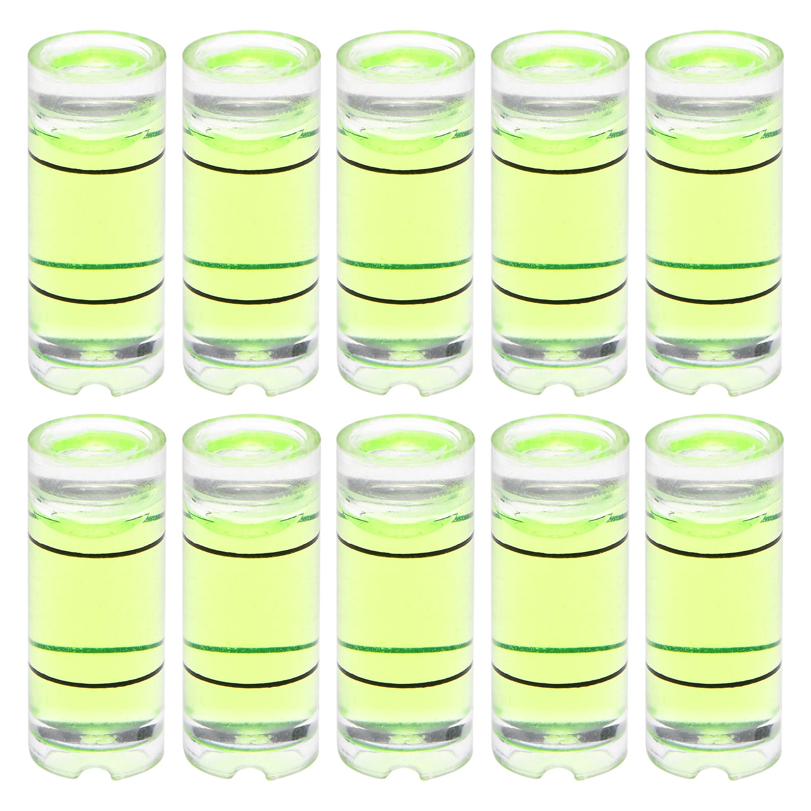 Uxcell 10 Packs Cylindrical Bubble Level 8x20mm Mini Bullseye Spirit ...