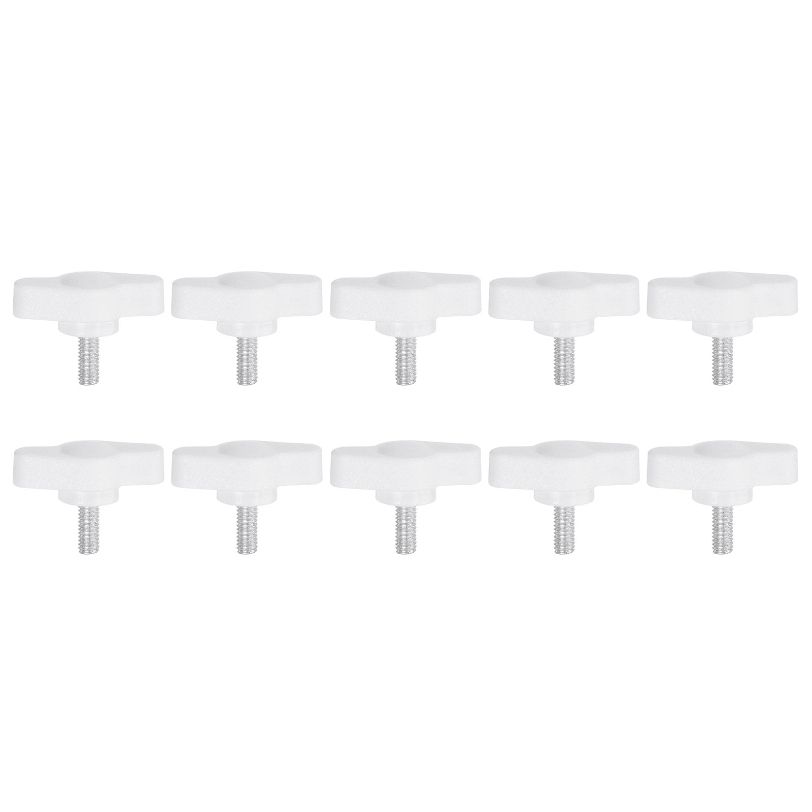 Uxcell 10 Packs M4 x 10mm Male Thread T/Z Wing Knobs Thumb Screw ...