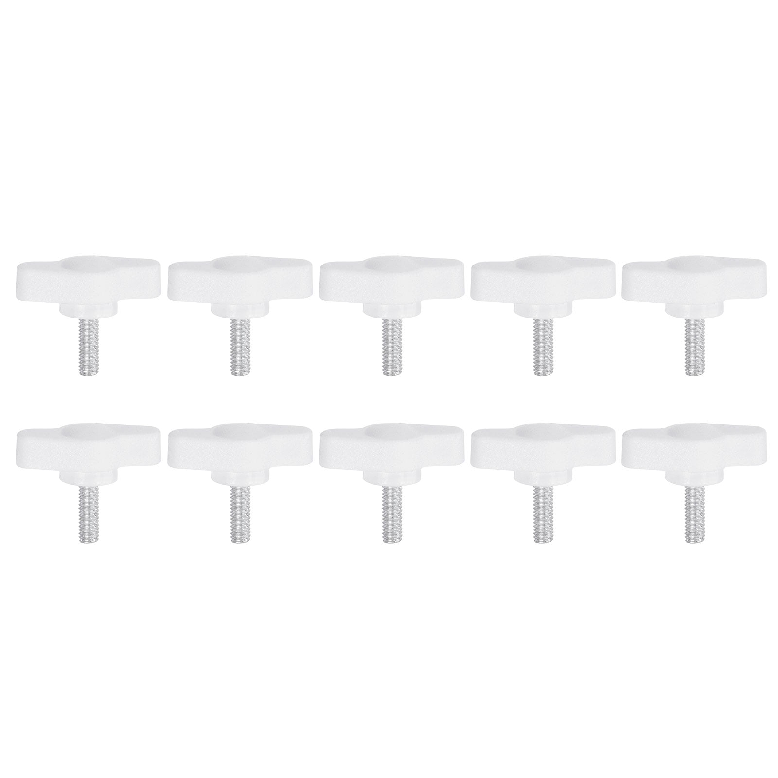 Uxcell 10 Packs M4 x 12mm Male Thread T/Z Wing Knobs Thumb Screw ...