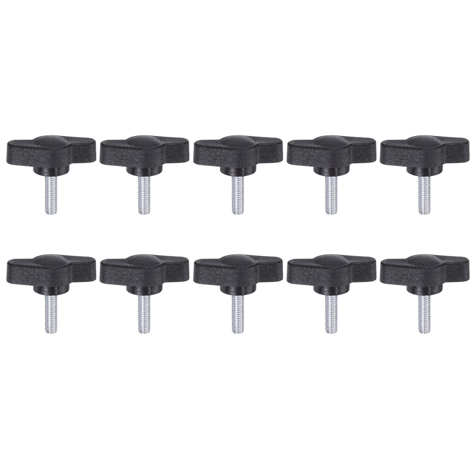 Uxcell 10 Packs M4 x 14mm Male Thread T/Z Wing Knobs Thumb Screw ...