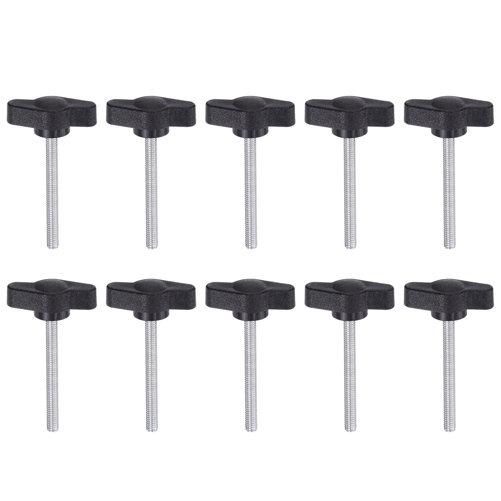 Uxcell 10 Packs M4 x 40mm Male Thread T/Z Wing Knobs Thumb Screw ...