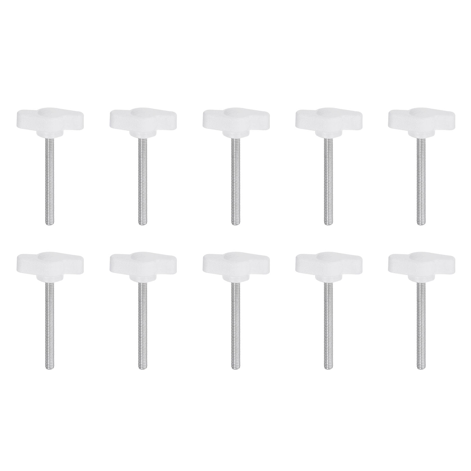 Uxcell 10 Packs M4 x 40mm Male Thread T/Z Wing Knobs Thumb Screw ...