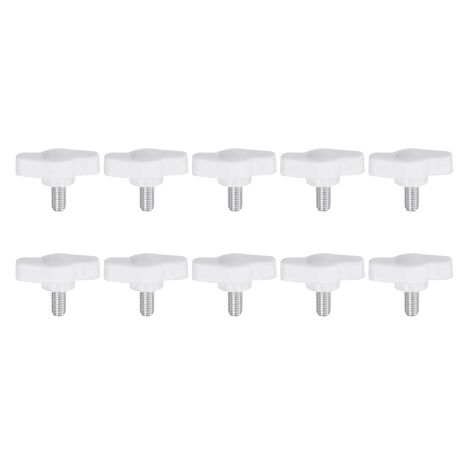 Uxcell 10 Packs M5 x 10mm Male Thread T/Z Wing Knobs Thumb Screw ...