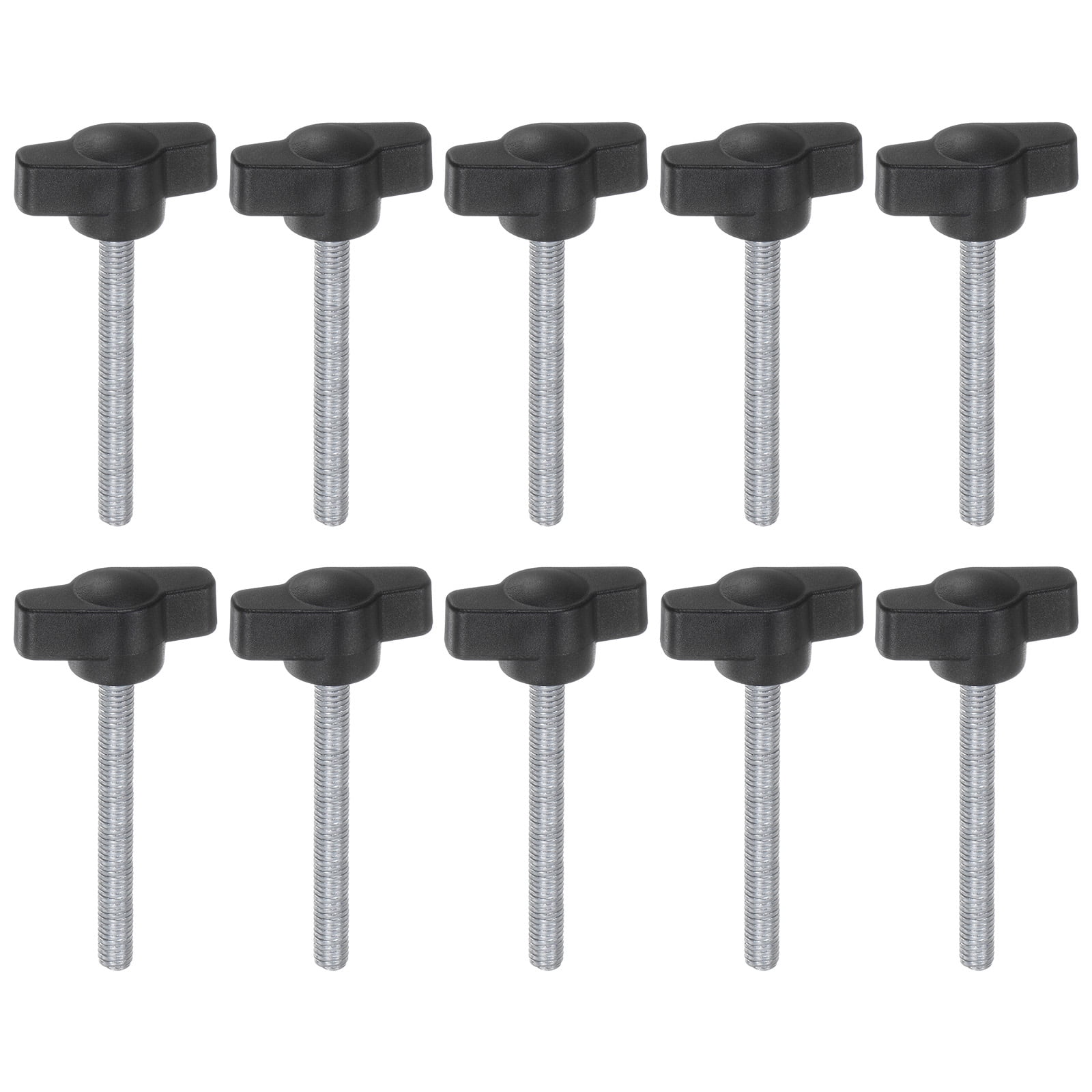 Uxcell 10 Packs M5 x 40mm Male Thread T/Z Wing Knobs Thumb Screw ...