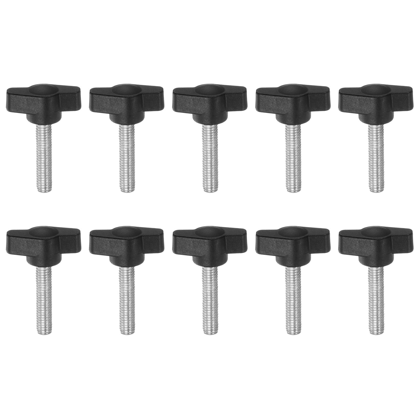 Uxcell 10 Packs M6 x 30mm Male Thread T/Z Wing Knobs Thumb Screw ... Uxcell 10 Packs M6 x 30mm Male Thread T/Z Wing Knobs Thumb Screw ...
