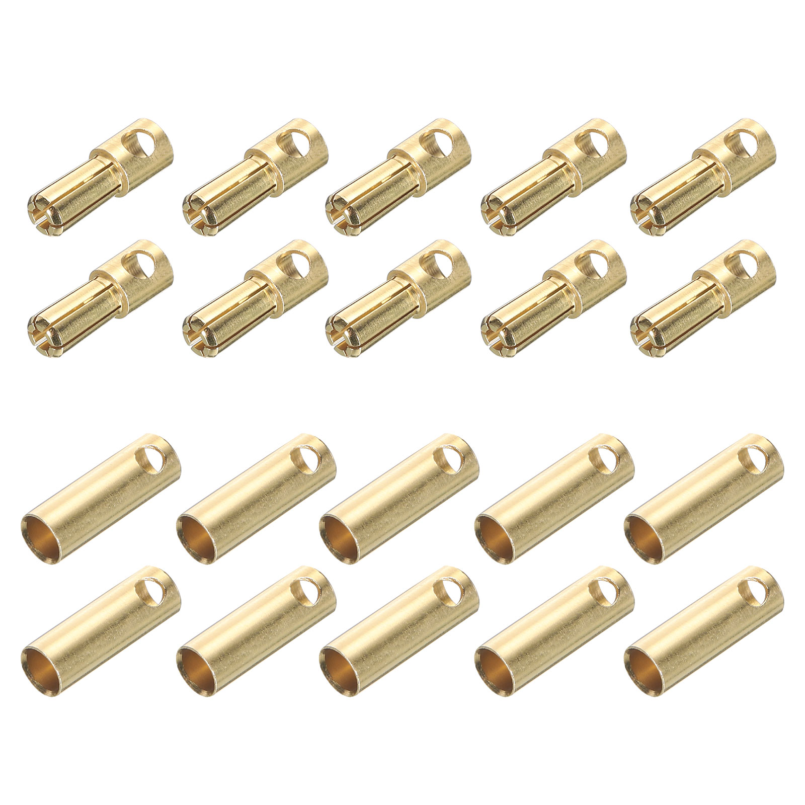 Uxcell 10 Pairs Banana Plugs Connector 5mm Male Female Banana Plugs for ...