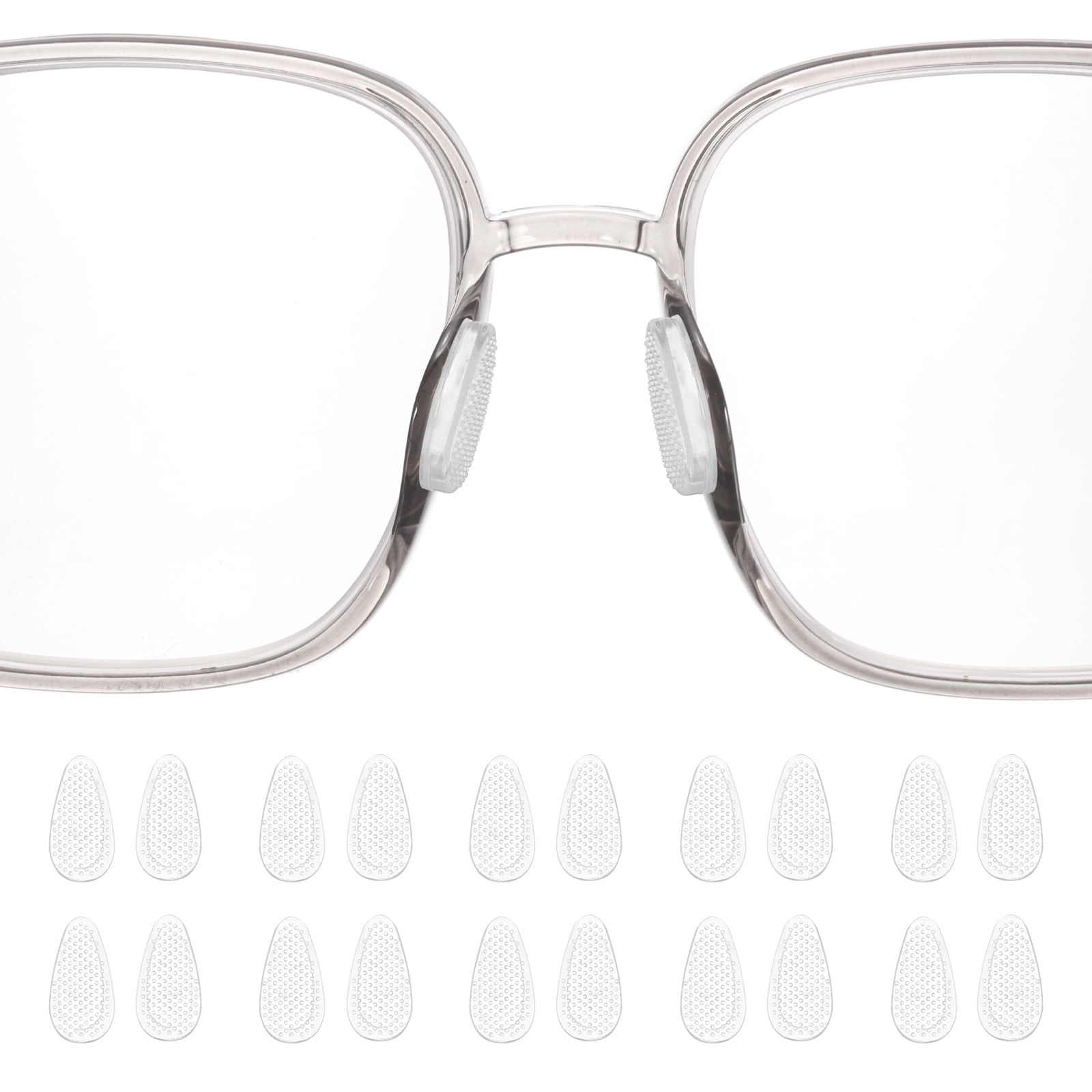 Uxcell 10 Pairs Eyeglass Nose Pads 2.5mm Glass Nose Grips Granular ...